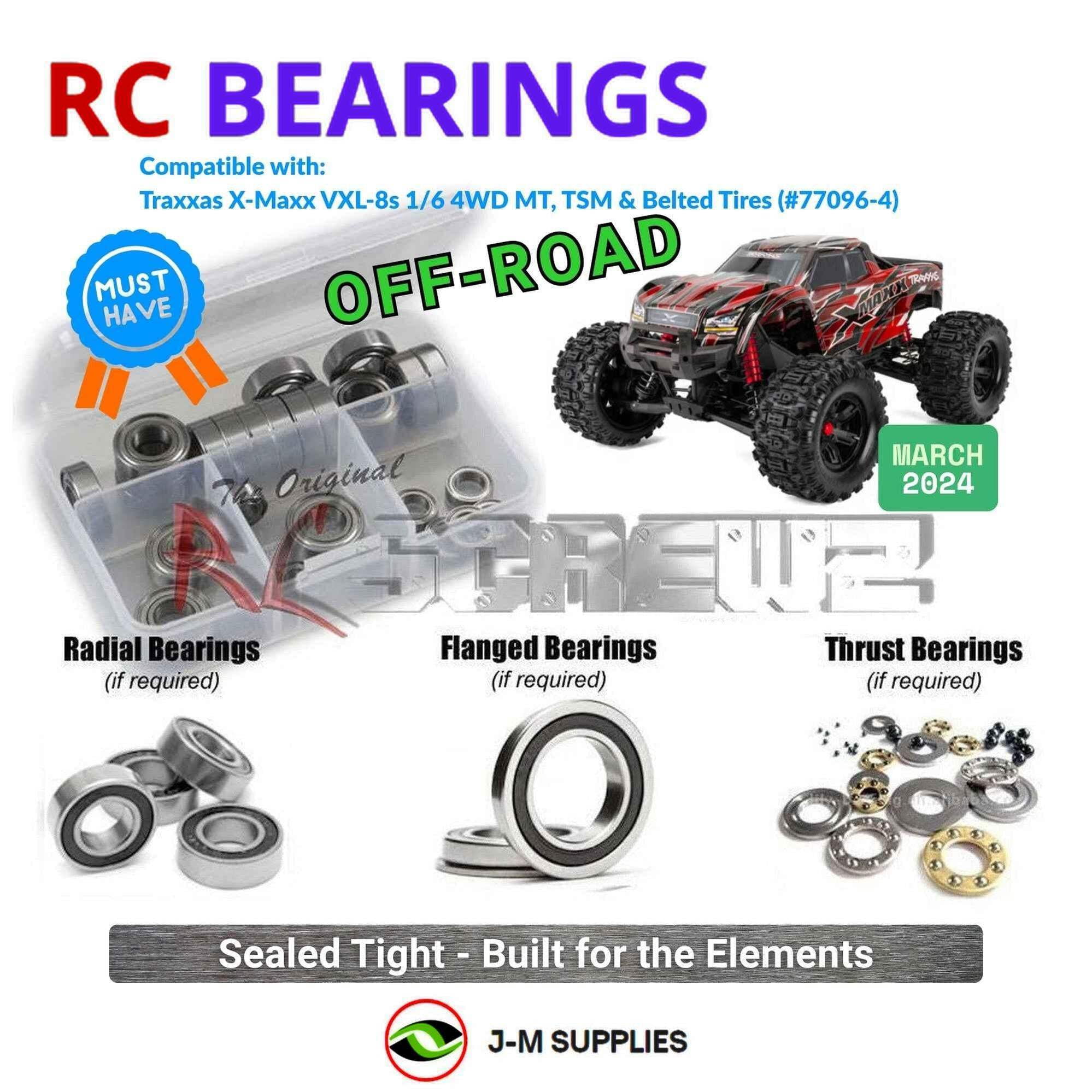 RCScrewZ Rubber Shielded Bearings cap001r for Capricorn RC LAB C02 1/10 ...