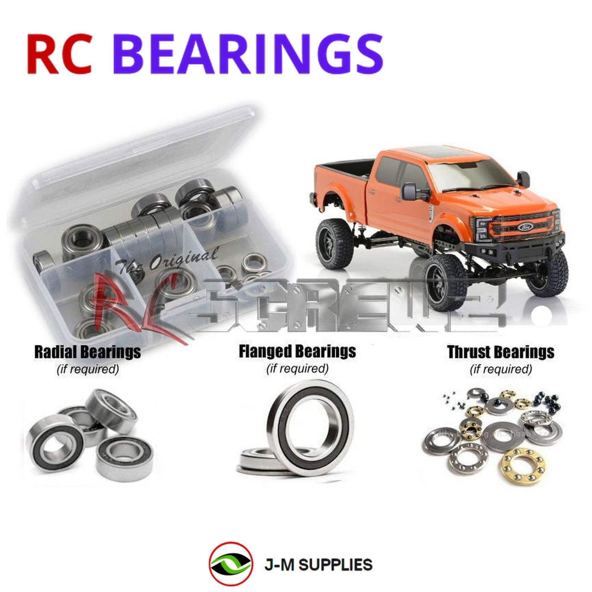 RCScrewZ Rubber Shielded Bearings cen030r for CEN Racing F-250 SD DL ...