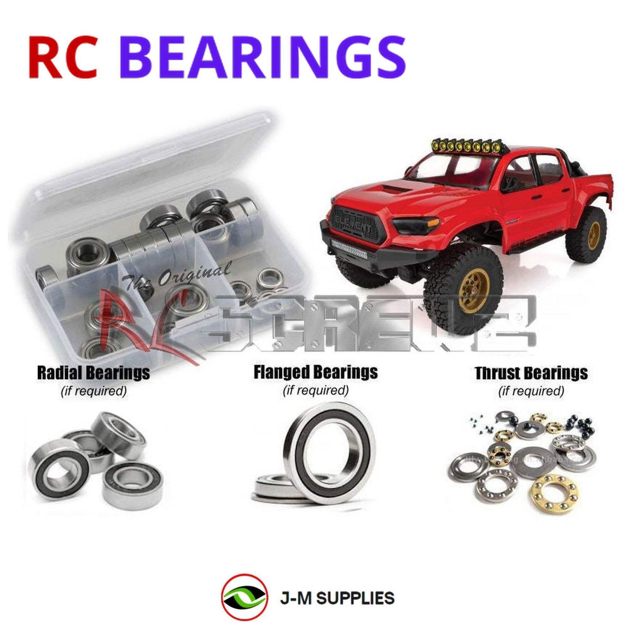 RCScrewZ Rubber Shielded Bearings ele013r for Element RC Enduro Trail ...