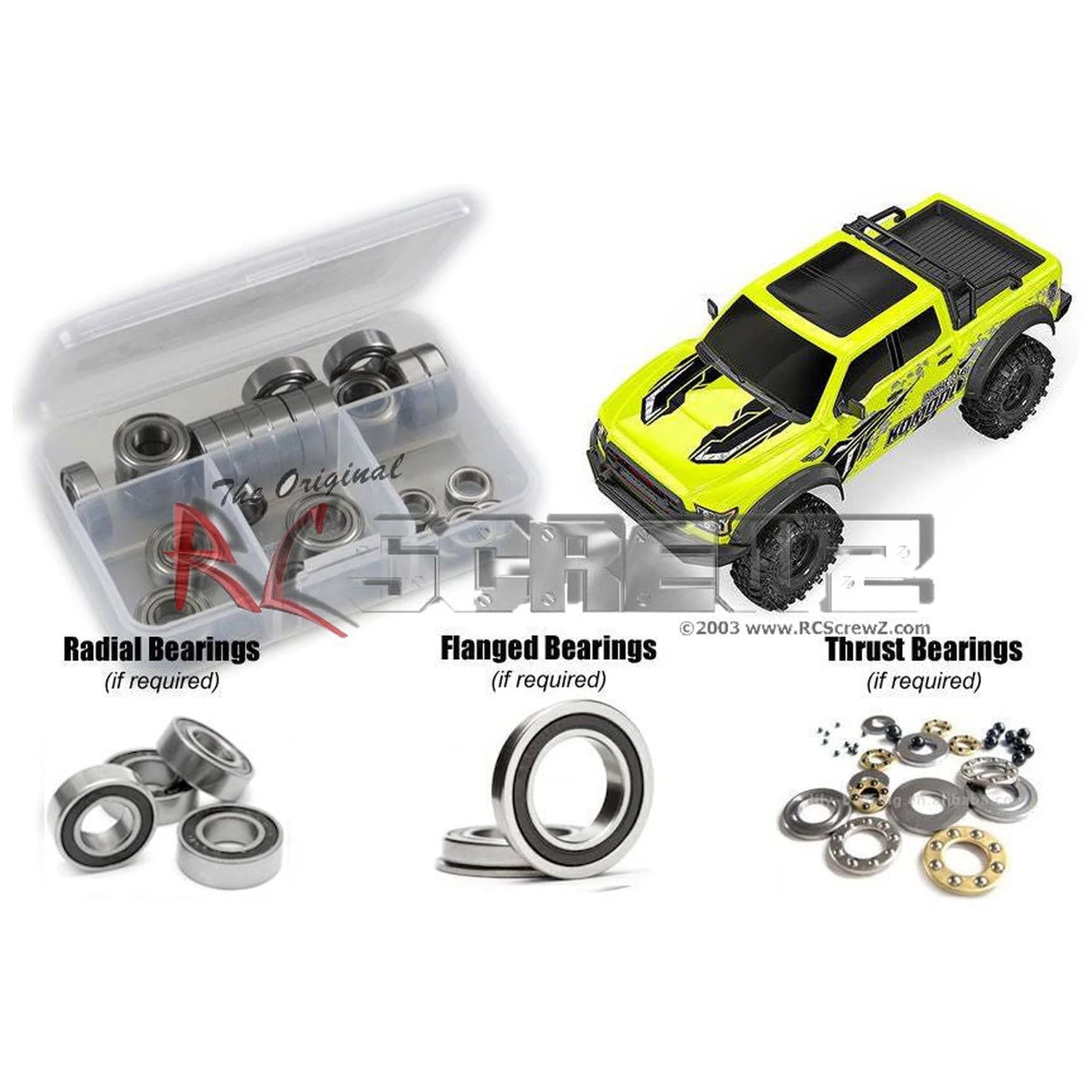 RCScrewZ Rubber Shielded Bearings gma016r for Gmade GS02 Komodo Double ...