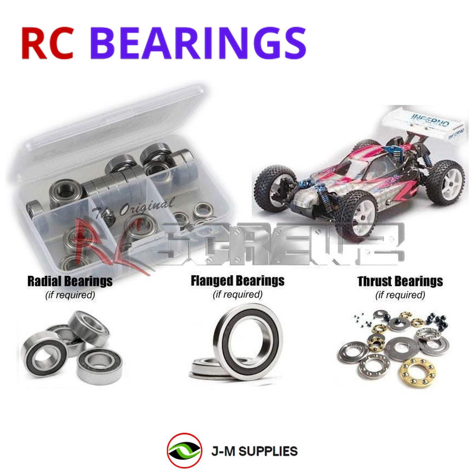 RCScrewZ Rubber Shielded Bearings kyo003r for Kyosho MP6 International ...