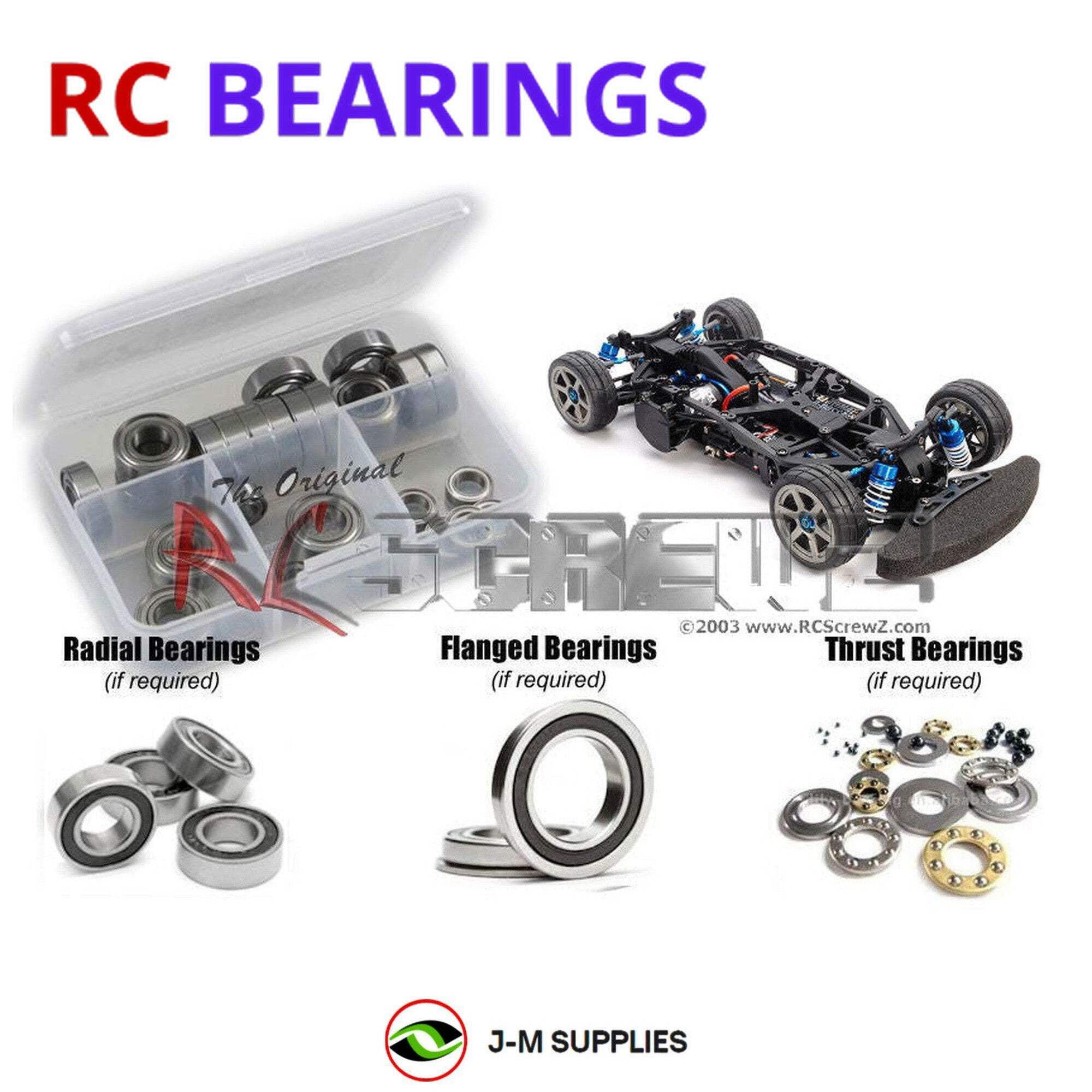 RCScrewZ Rubber Shielded Bearings tam208r for Tamiya TB04 Pro II 1/10 Onrd 84382 RC Car | UPG ...