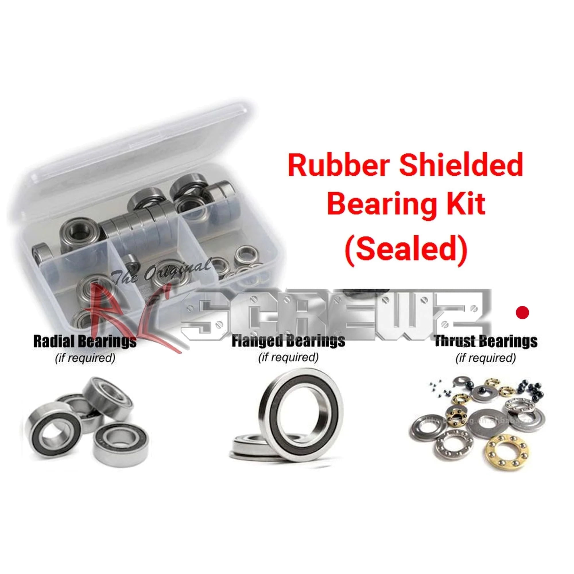RCScrewZ Rubber Shielded Bearings tam222r for Tamiya Wild Willy M38 1/ ...