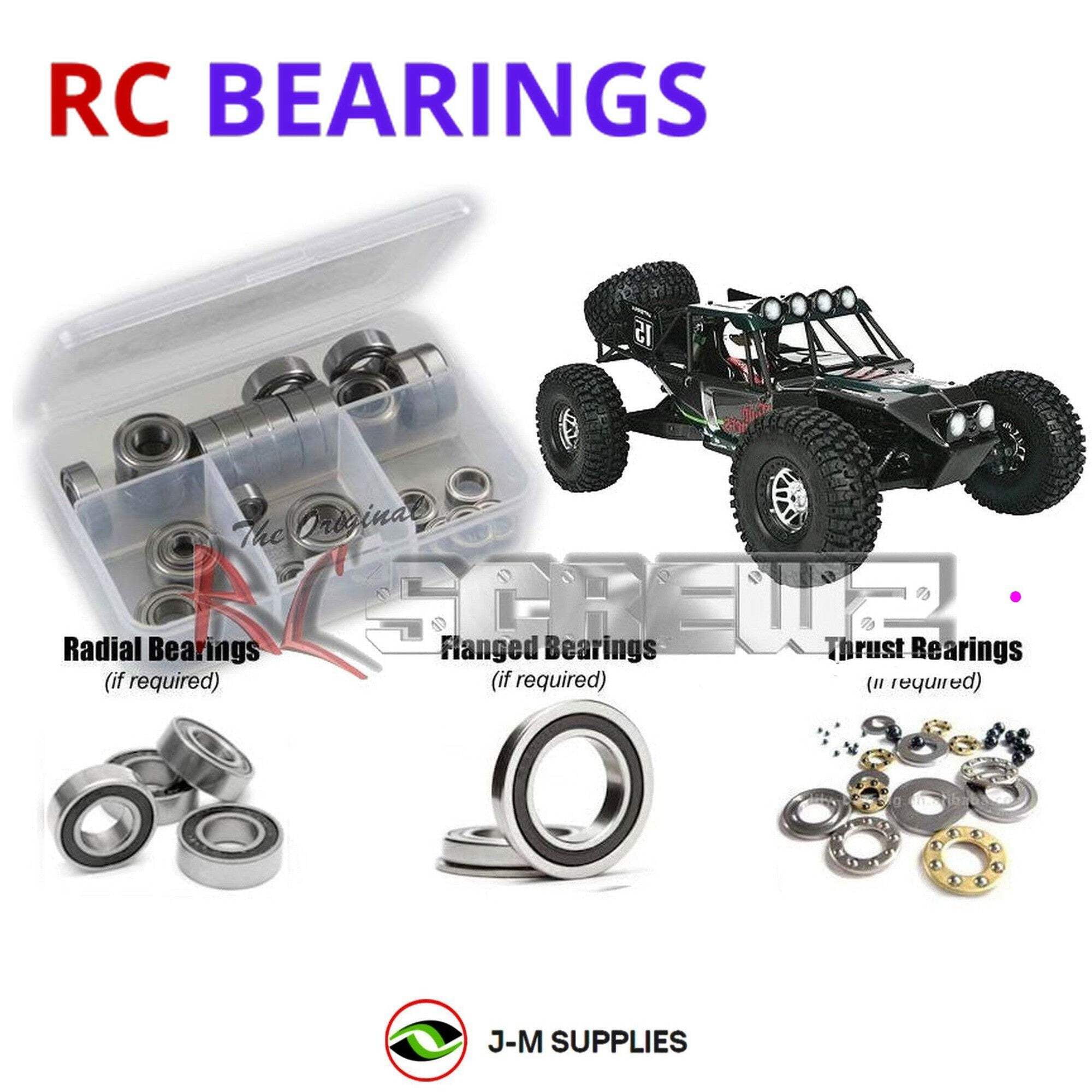 RCScrewZ Rubber Shielded Bearings vat012r for Vaterra Twin Hammers 1/10 ...