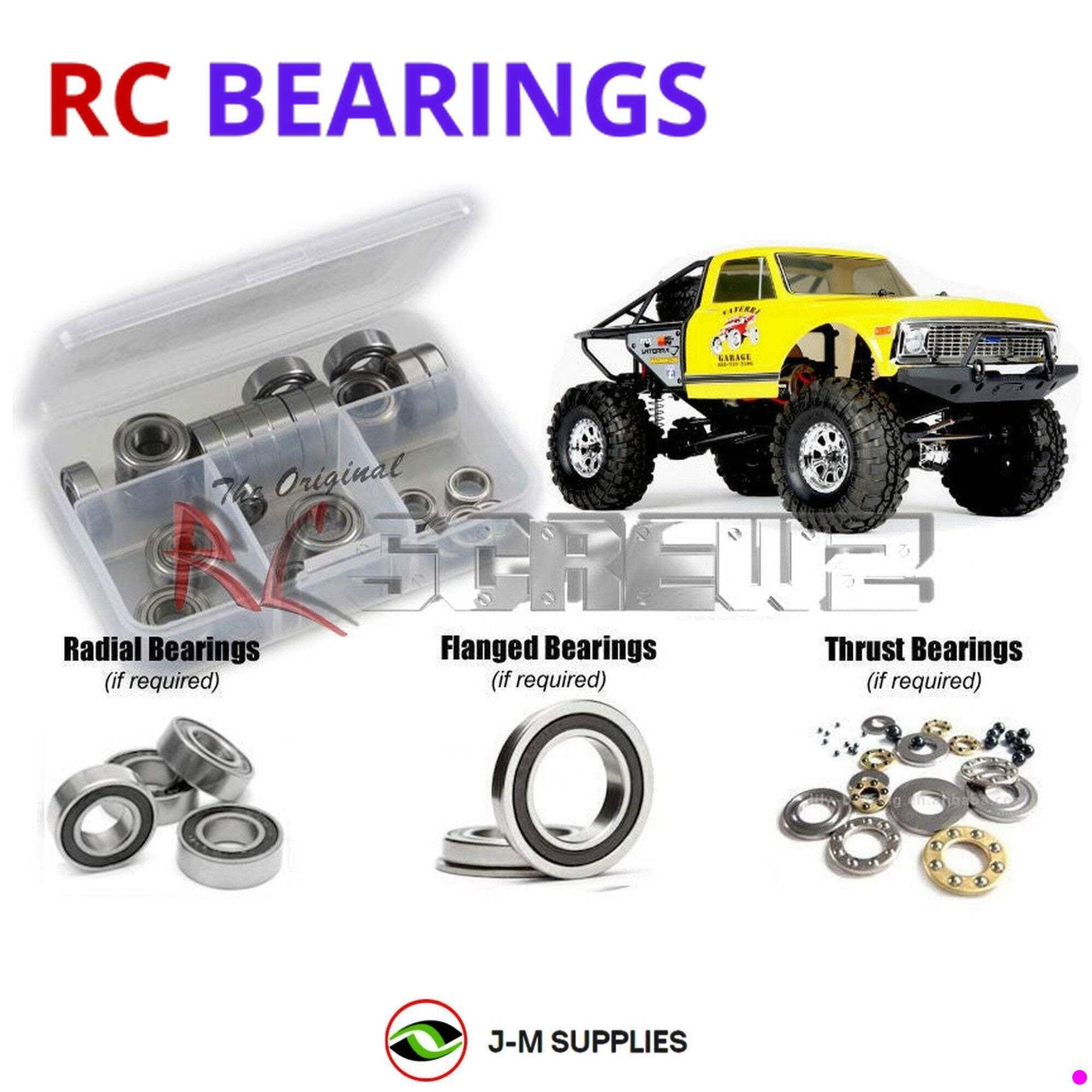 RCScrewZ Rubber Shielded Bearings vat015r for Vaterra Ascender K10 1972 VTR03090 RC Car | SET ...