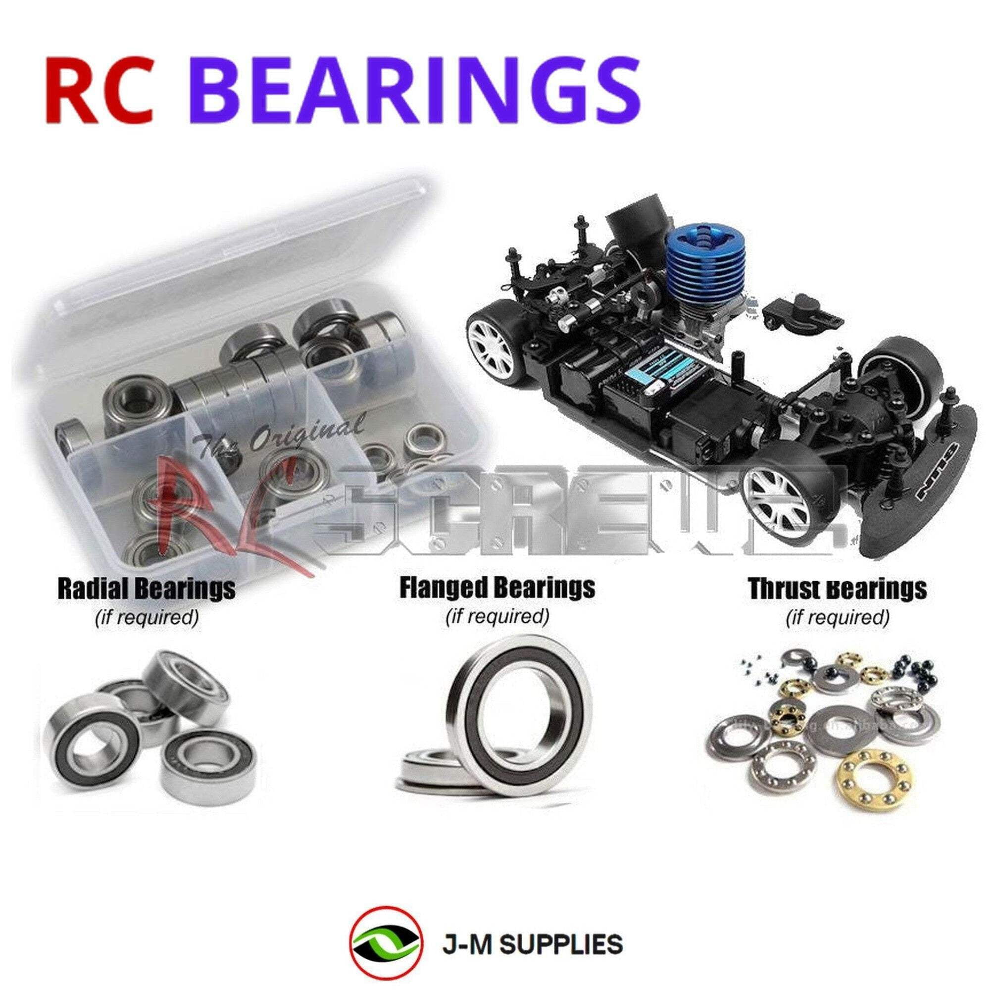 RCScrewZ Rubber Shielded Bearings xra010r for Team XRAY NT18T 4WD 1/18 ...