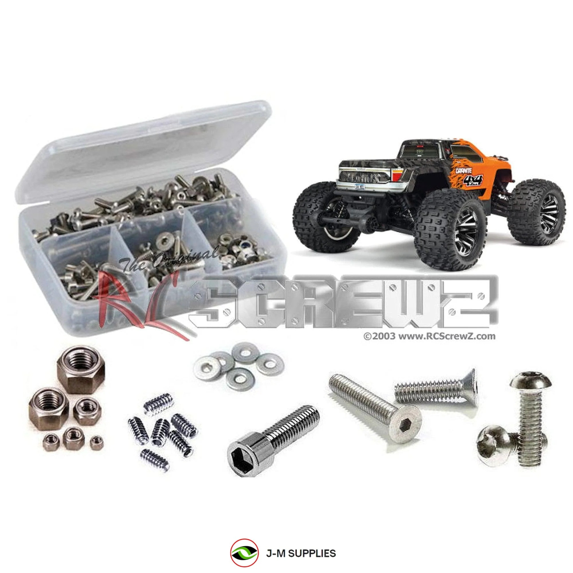 RCScrewZ Stainless Screw Kit ara032 for Arrma Granite 1/10 3S BLX 4WD ...