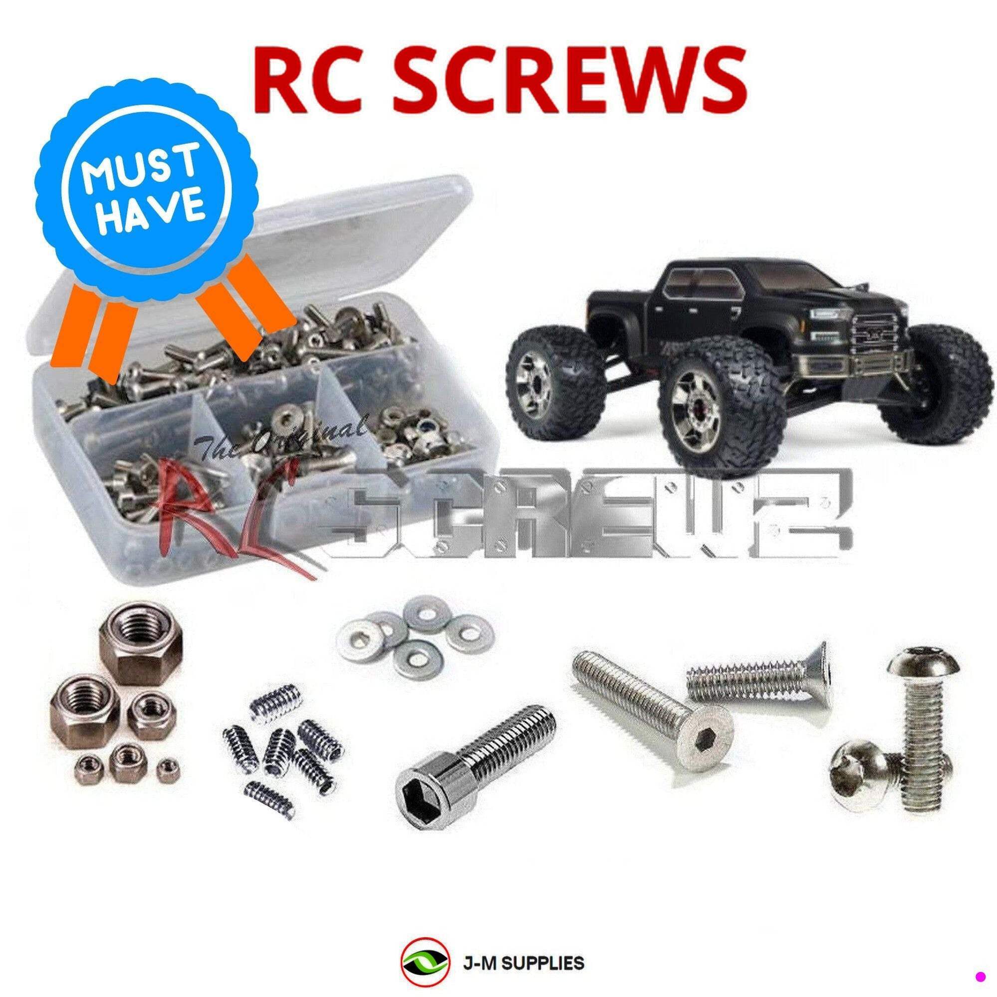 RCScrewZ Stainless Screw Kit arrm013 for Arrma RC Nero Big Rock 6s 1/8 ...