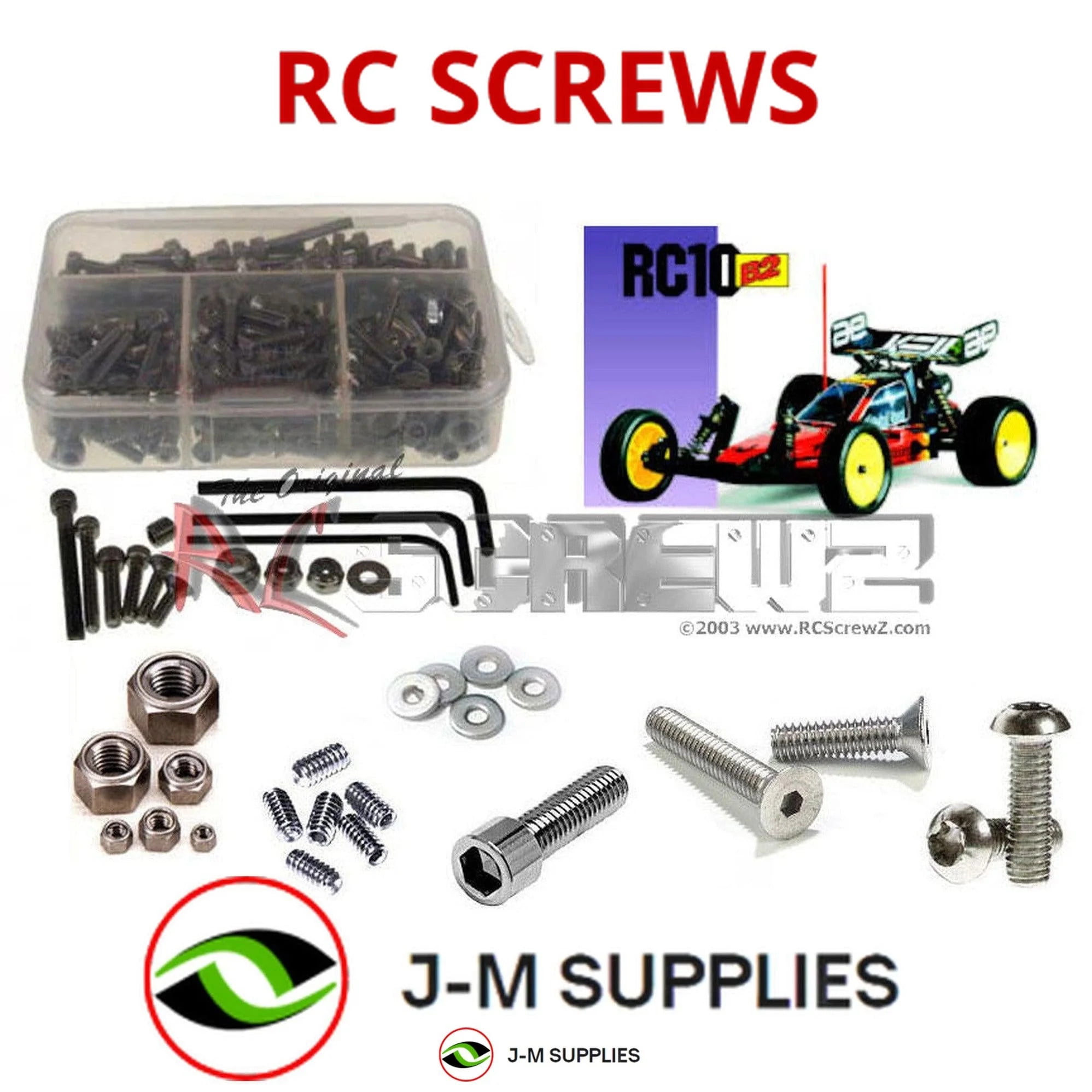 RCScrewZ Stainless Screw Kit ass009 for Team Associated RC10 B2 Buggy 1 ...