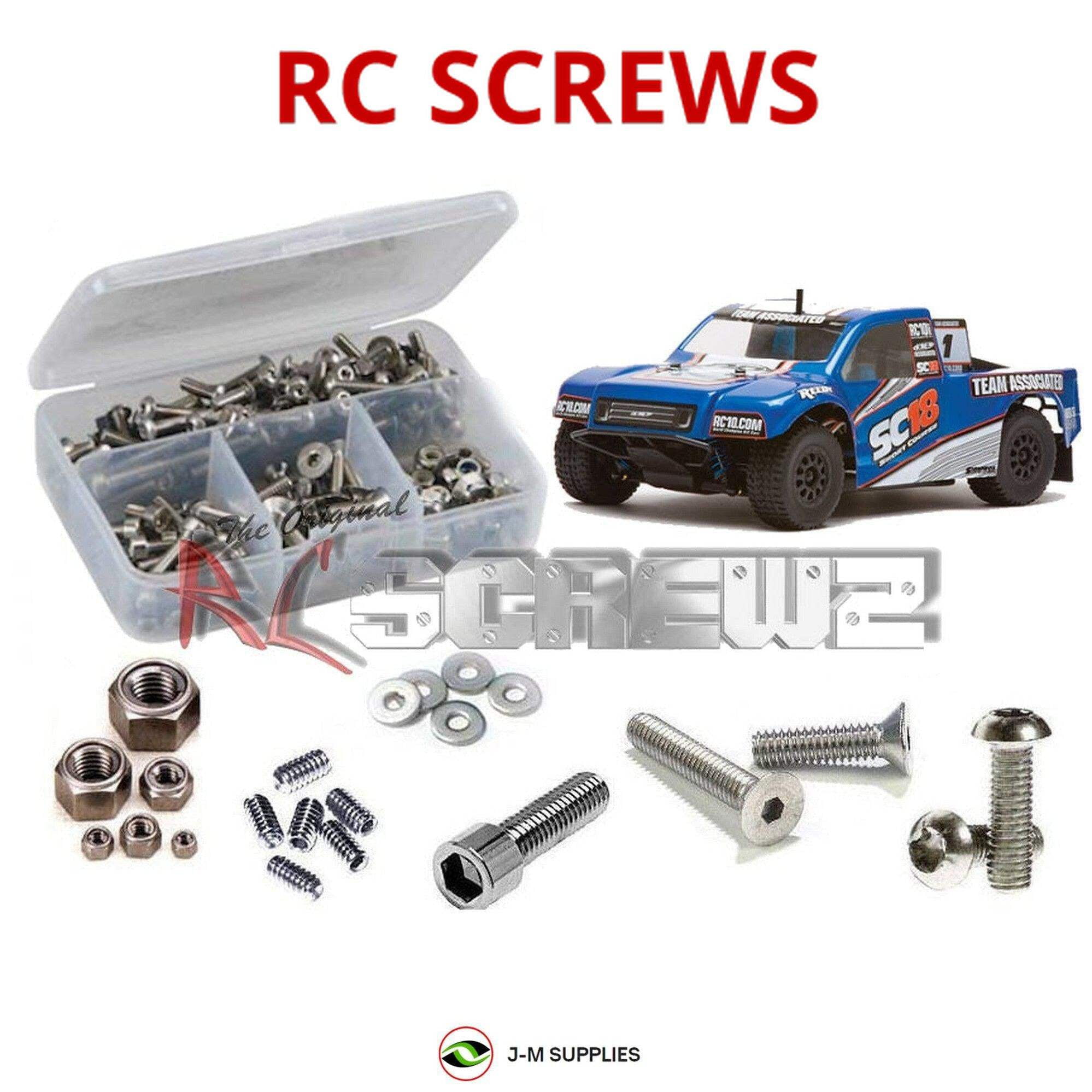 RCScrewZ Stainless Screw Kit ass040 for Team Associated SC18 1/18 Short ...