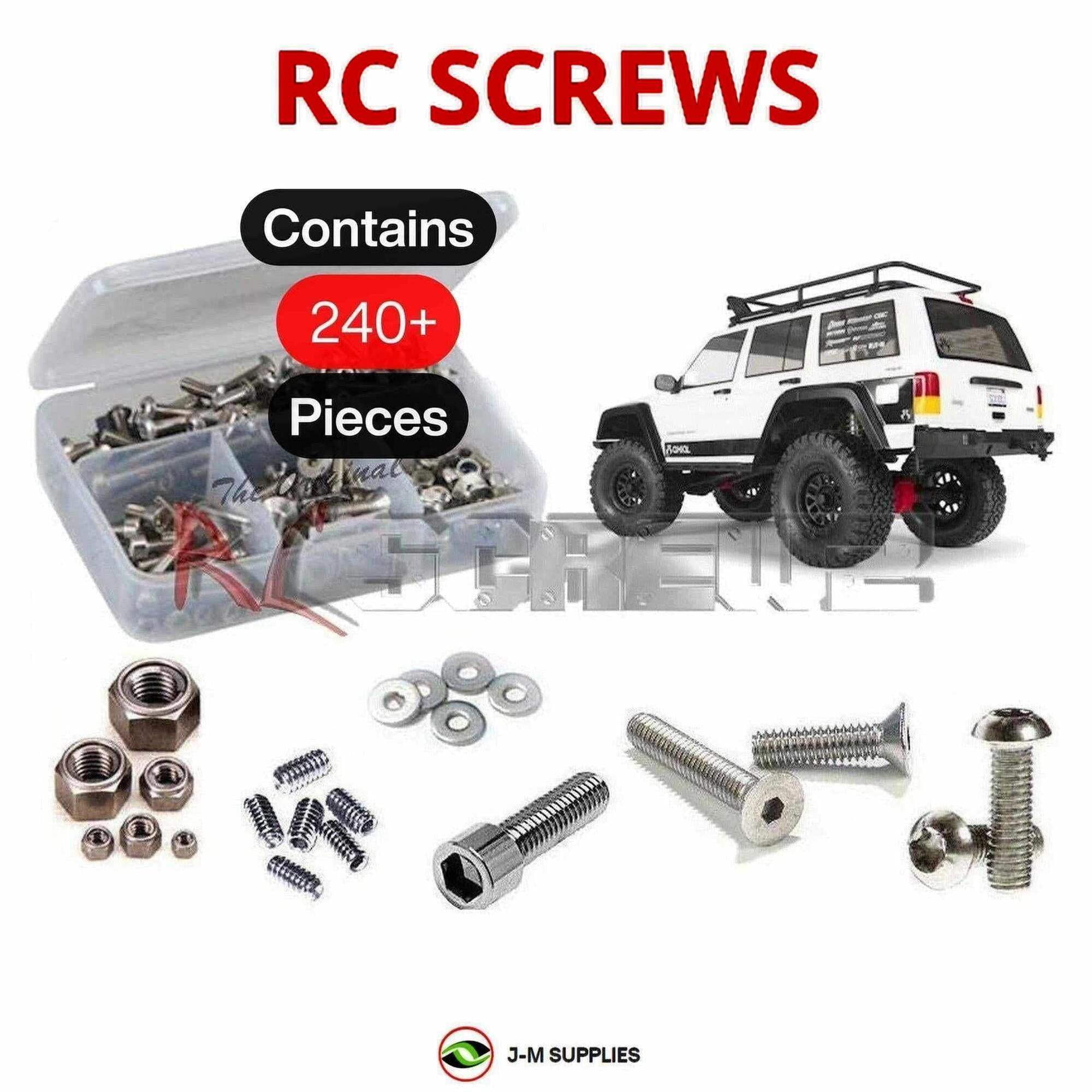 RCScrewZ Stainless Screw Kit axi023 for Axial SCX10 II Jeep Cherokee 1/ ...