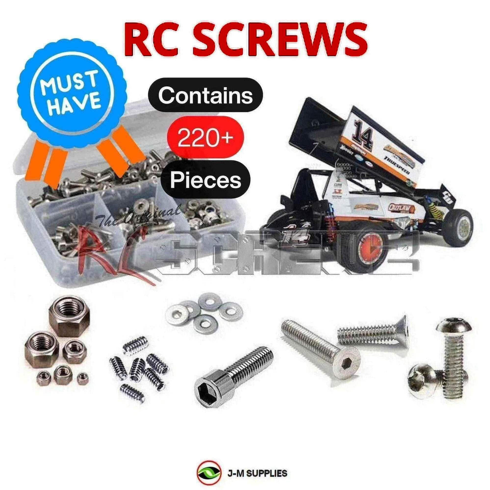 RCScrewZ Stainless Screw Kit cus012 for Custom Works RC Outlaw 4 Sprint ...
