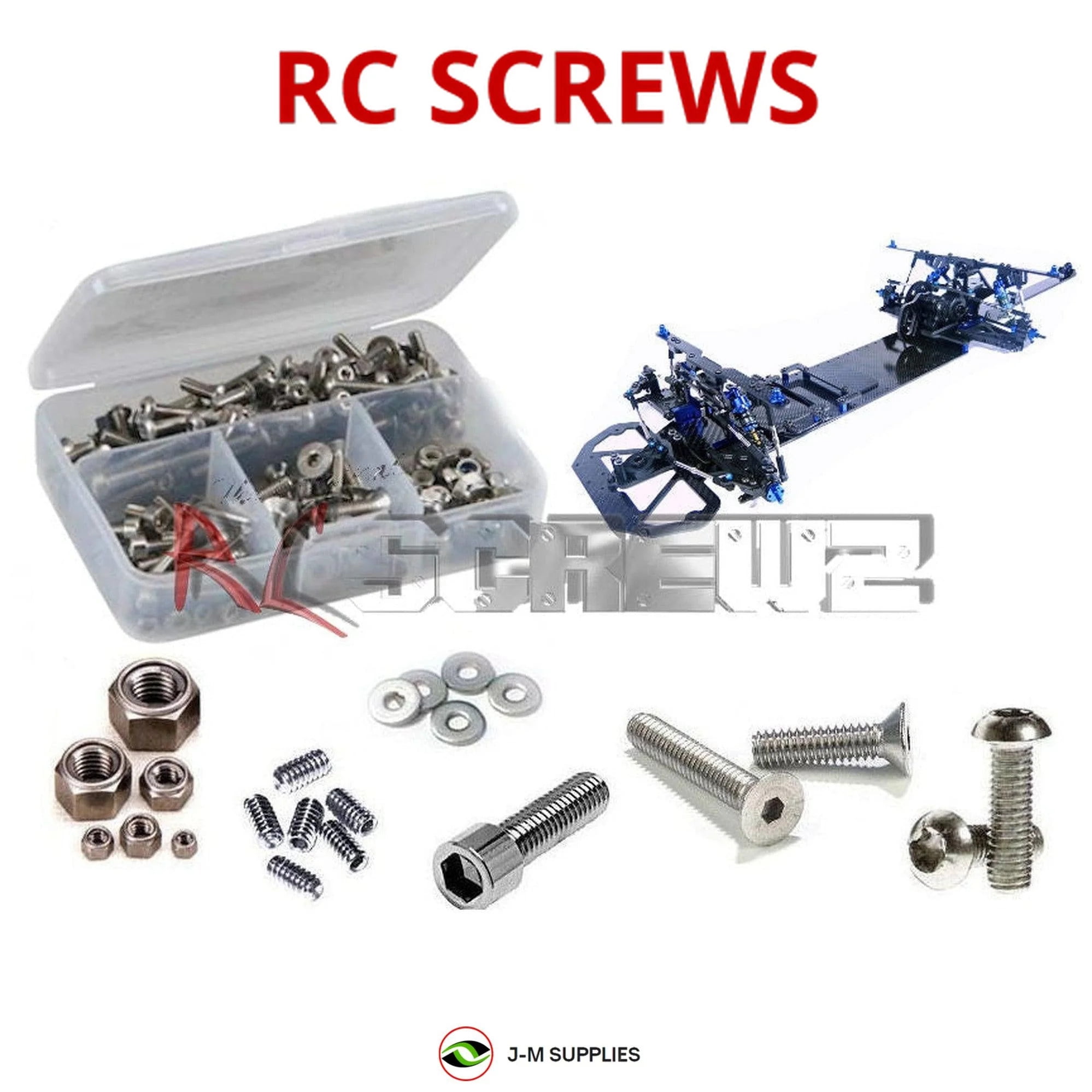 RCScrewZ Stainless Screw Kit cus016 for Custom Works Patriot Dragcar ...
