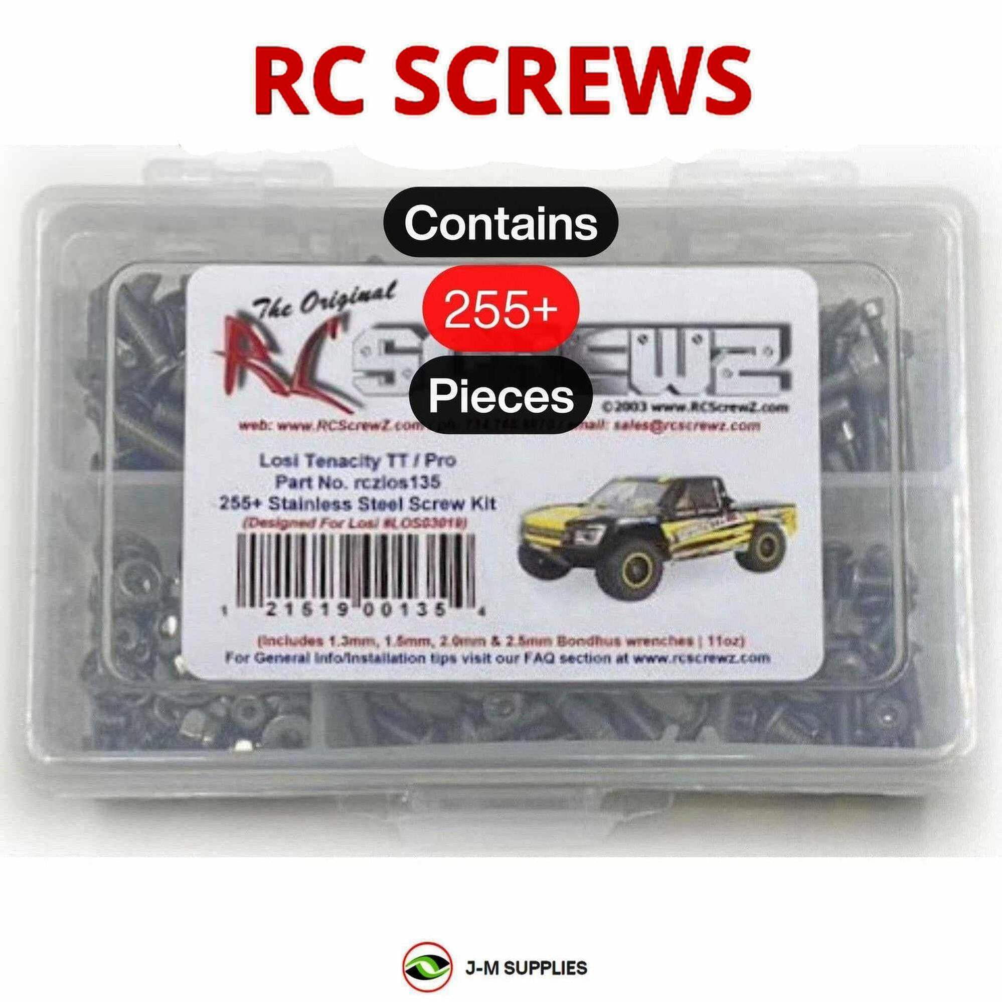 RCScrewZ Stainless Screw Kit los135 for Losi Tenacity TT / Pro 1/10 4WD ...