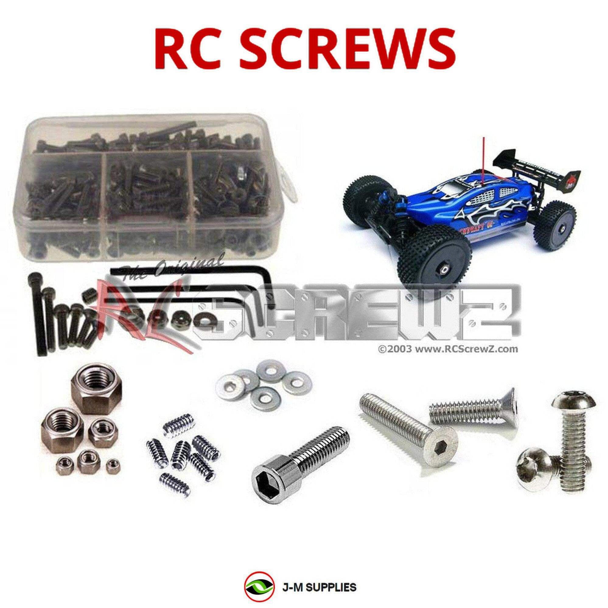 RCScrewZ Stainless Screw Kit rcr008 for RedCat Racing Backdraft 8E 1/8 ...