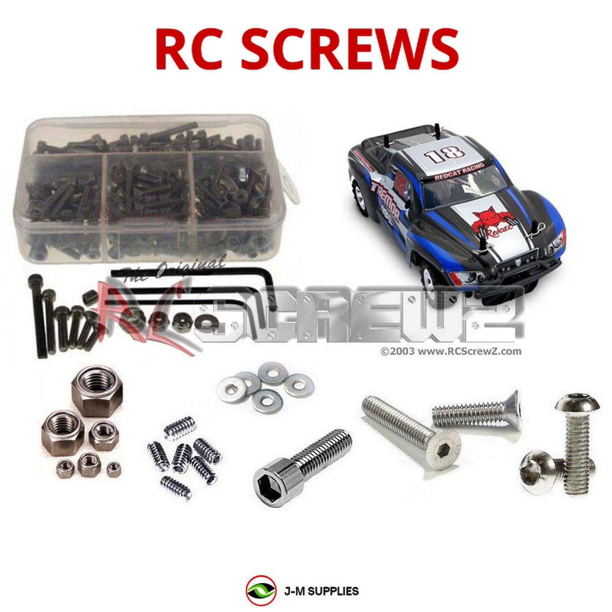 RCScrewZ Stainless Screw Kit rcr010 for RedCat Racing Tremor 18e / Pro ...
