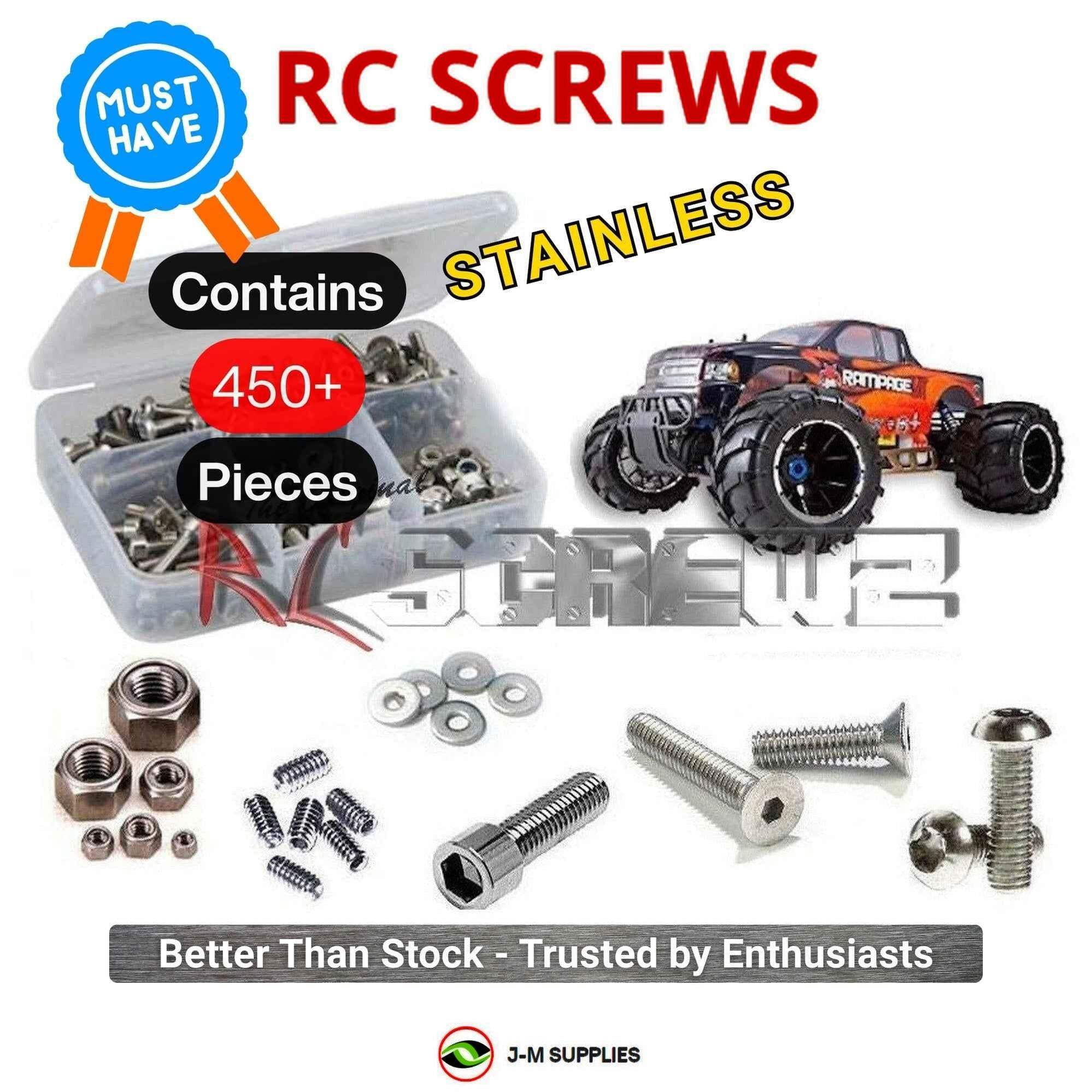 RCScrewZ Steel Screw Kit rcr043 for RedCat Rampage MT V3 1/5 4X4 Gas ...