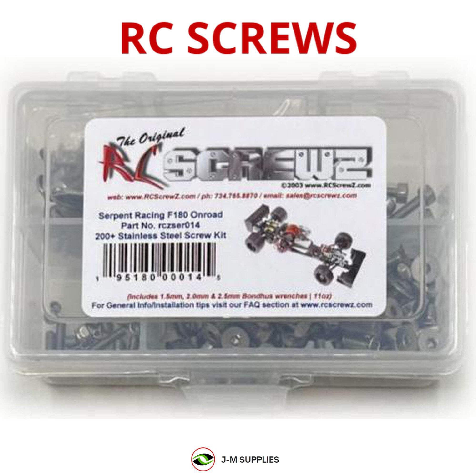 RCScrewZ Stainless Screw Kit ser014 for Serpent F-180 Nitro 1/8th ...