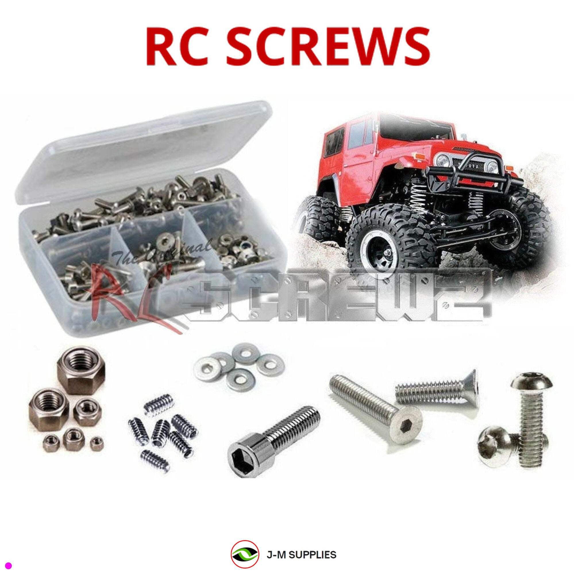 RCScrewZ Stainless Screw Kit tam096 for Tamiya Toyota Land Cruiser 40 1 ...