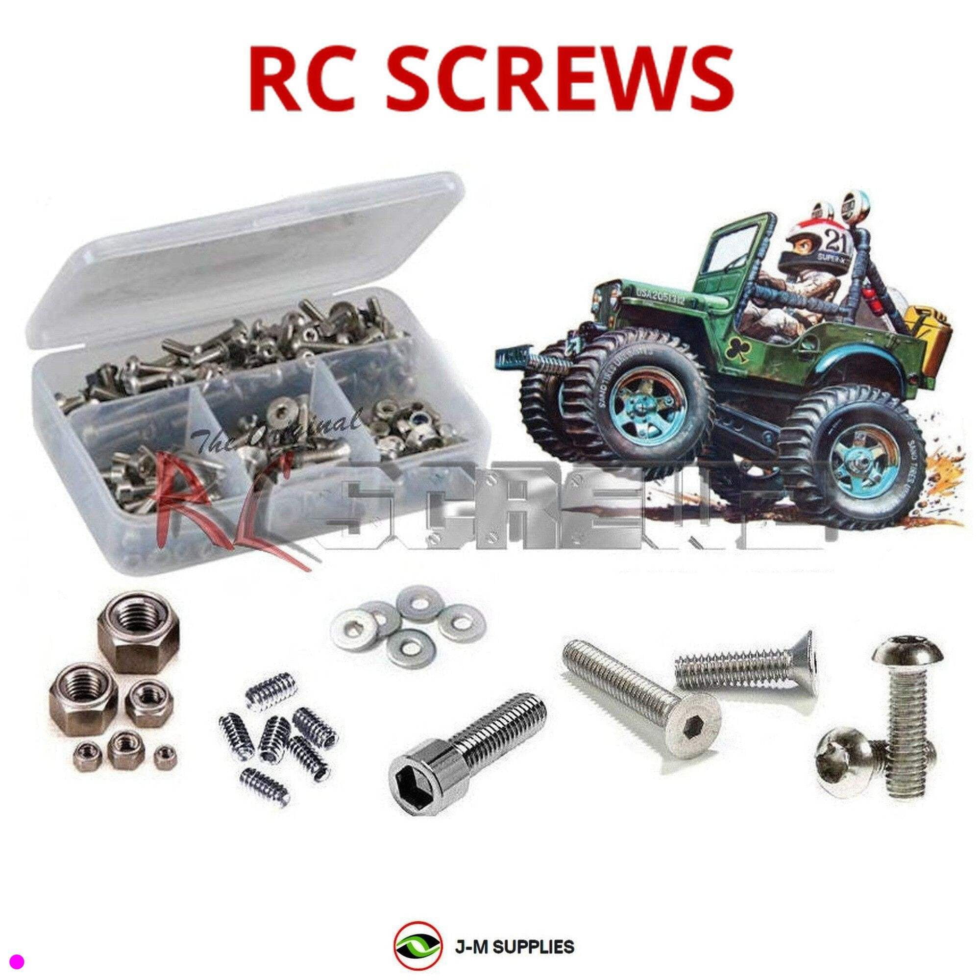RCScrewZ Stainless Screw Kit tam222 for Tamiya Wild Willy M38 1/10 2WD ...