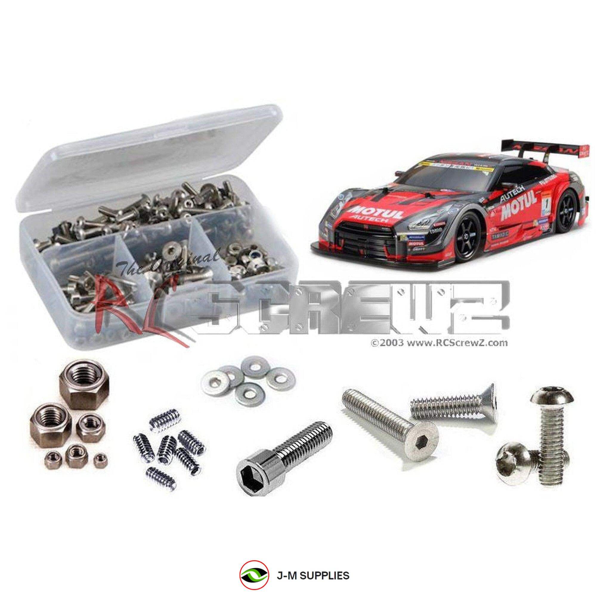RCScrewZ Stainless Screw Kit tam252 for Tamiya TT-02 Motul Autech GT-R ...