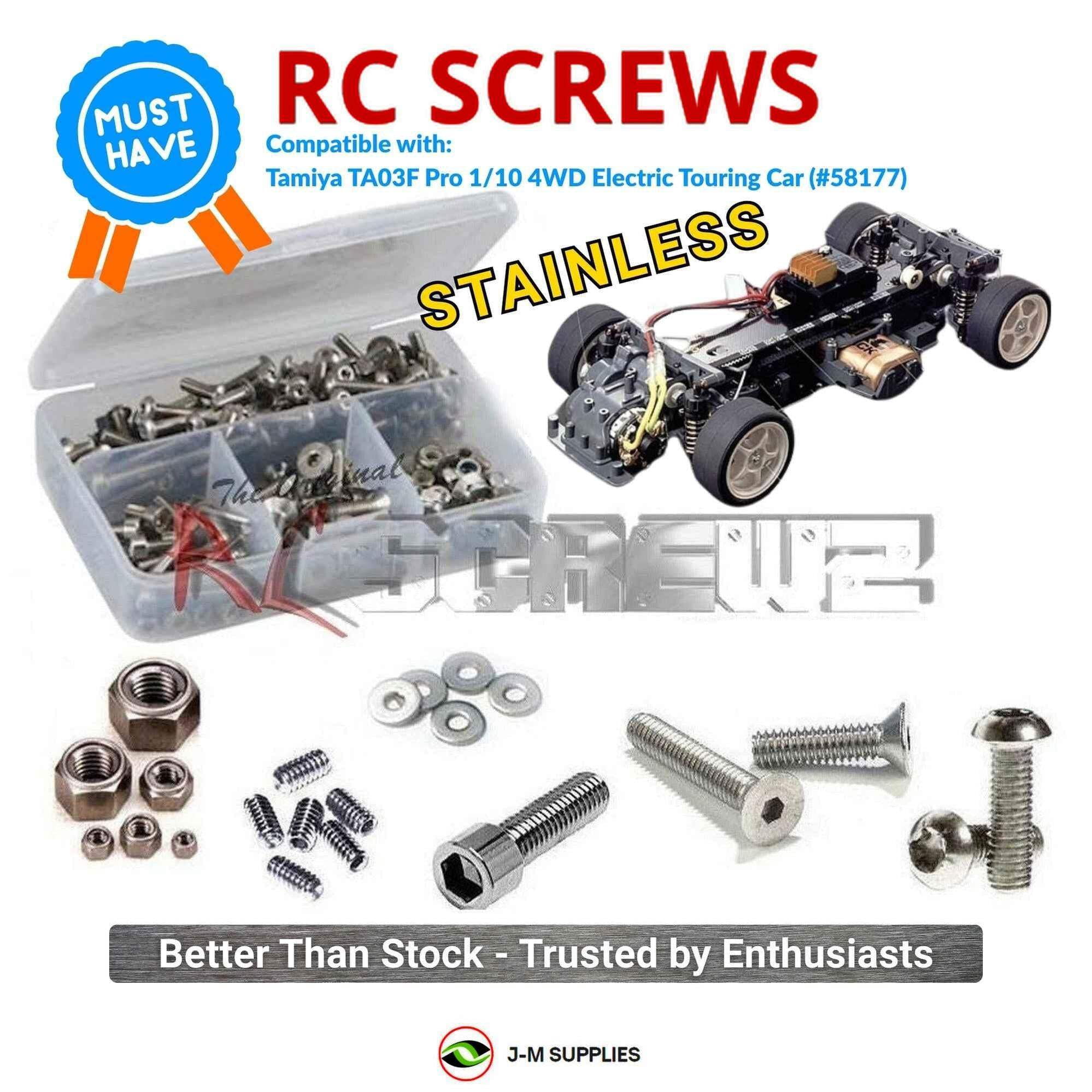 RCScrewZ Stainless Screw Kit tam263 for Tamiya TA03F Pro 1/10 4WD Electric Touring Car (58177 ...