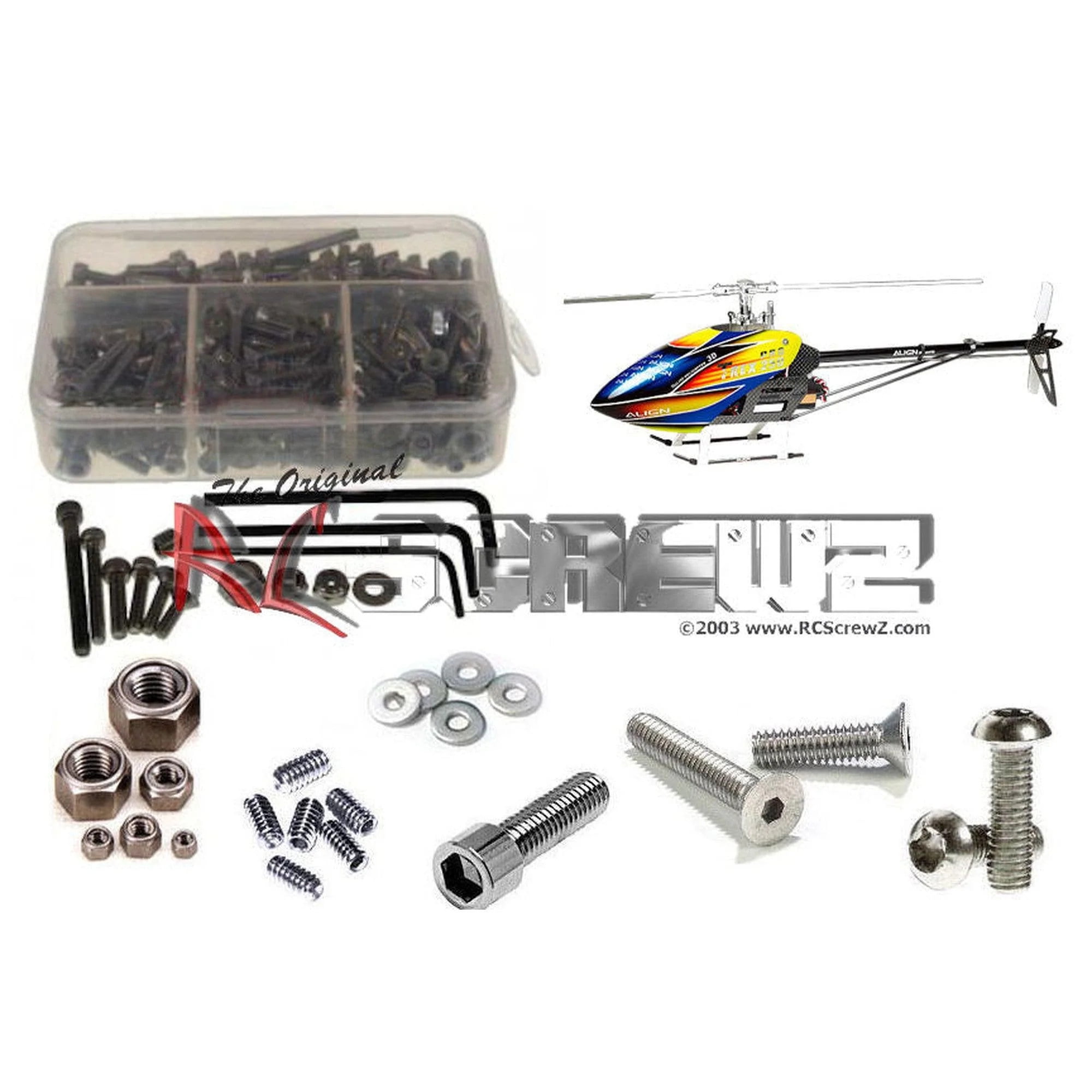 RCScrewZ Stainless Steel Screw Kit alg018 for Align 250/Pro DFC RC Car ...