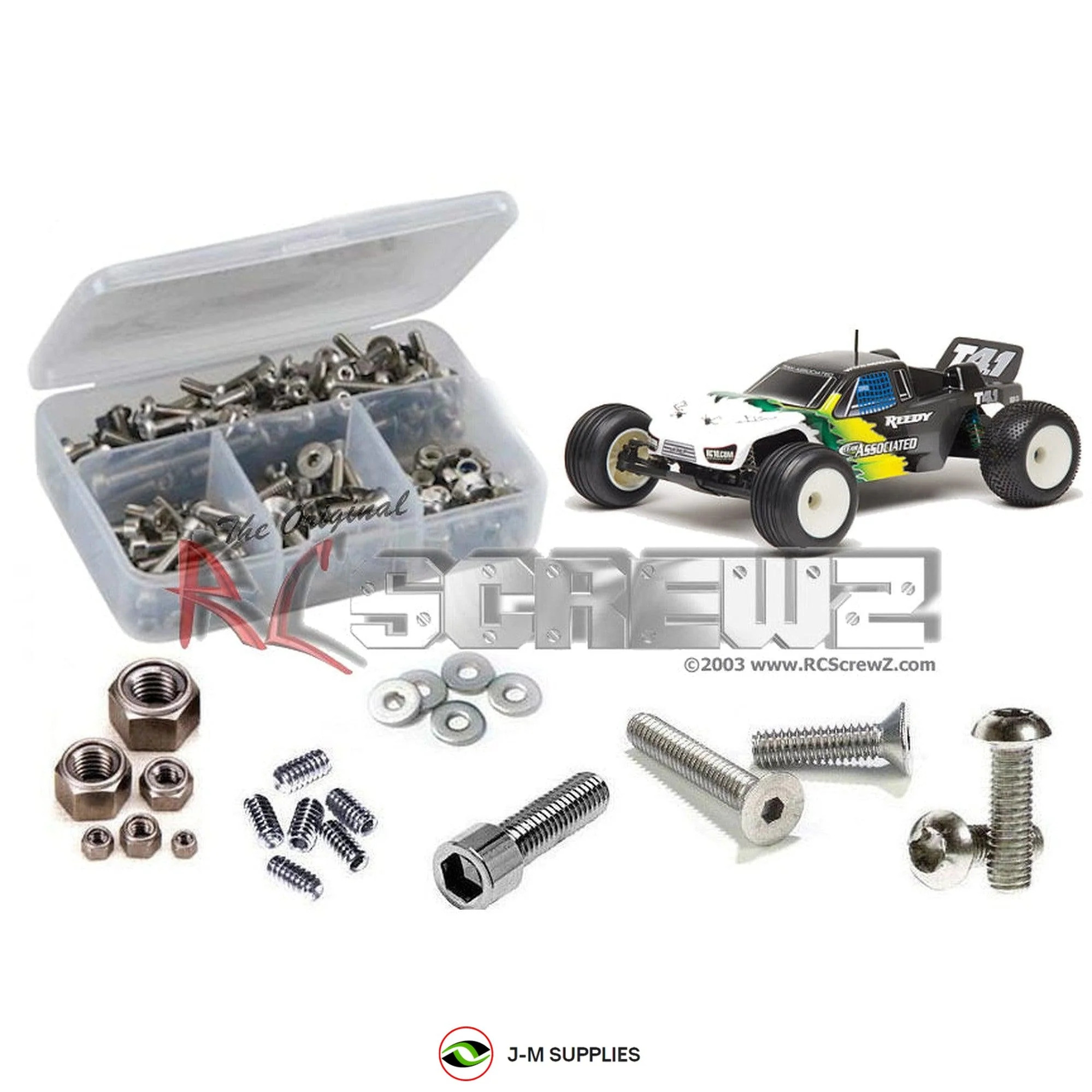 RCScrewZ Stainless Steel Screw Kit ass015 for Associated T4 / 4.1 / RTR ...