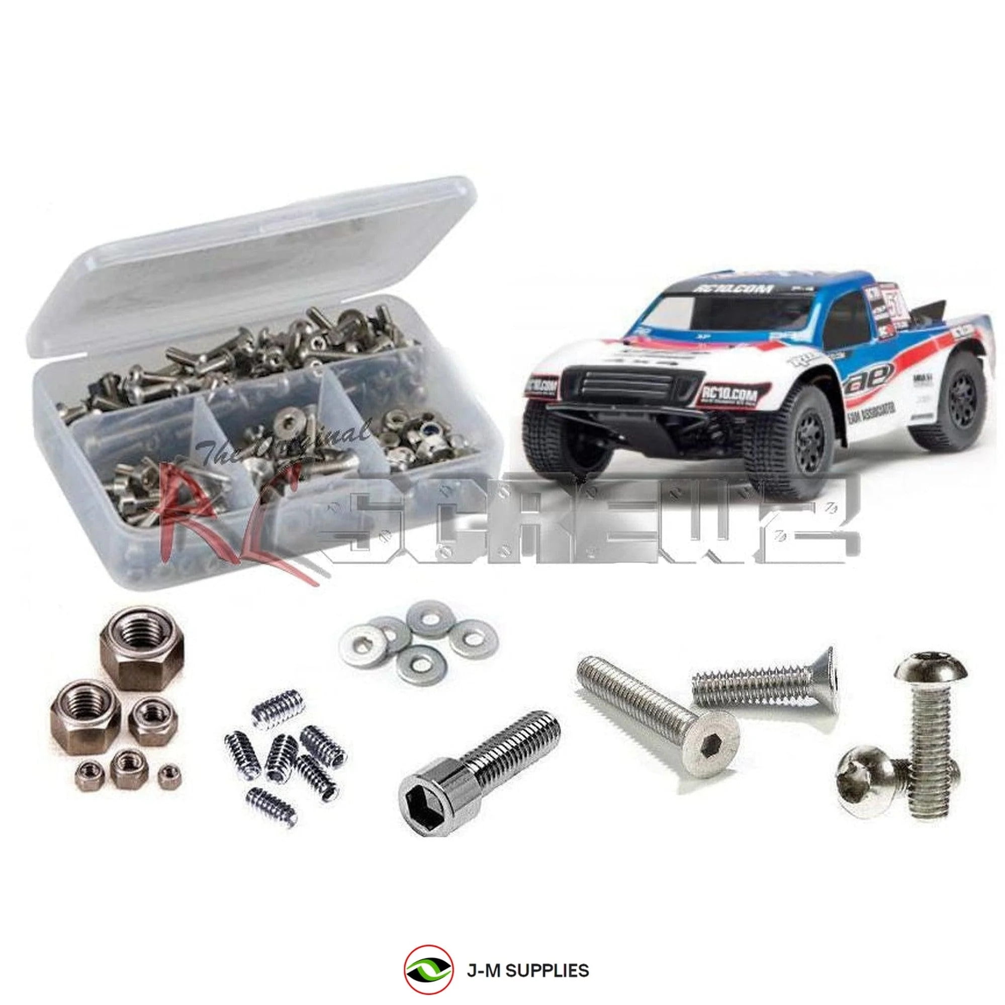 RCScrewZ Stainless Screw Kit ass043 for Team Associated SC10 4x4 1/10 ...