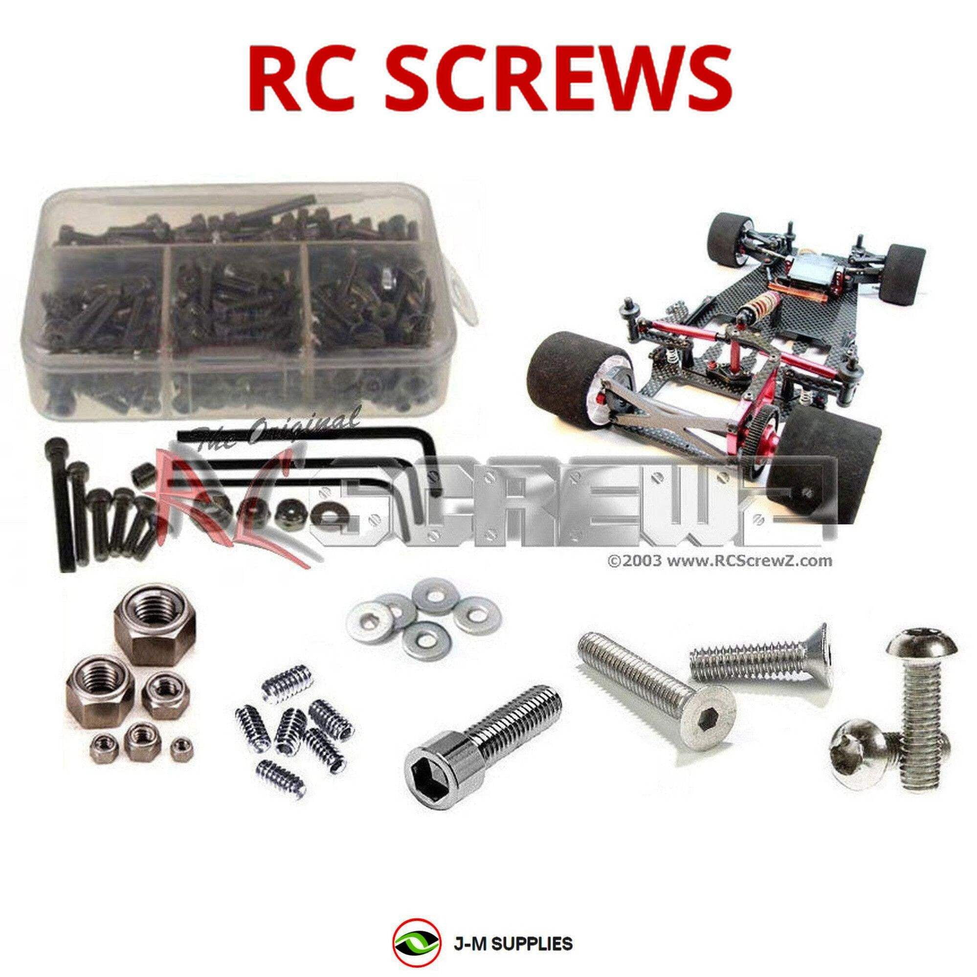 RCScrewZ Stainless Steel Screw Kit crc008 for CRC Gen XL 1/12th RC Car ...
