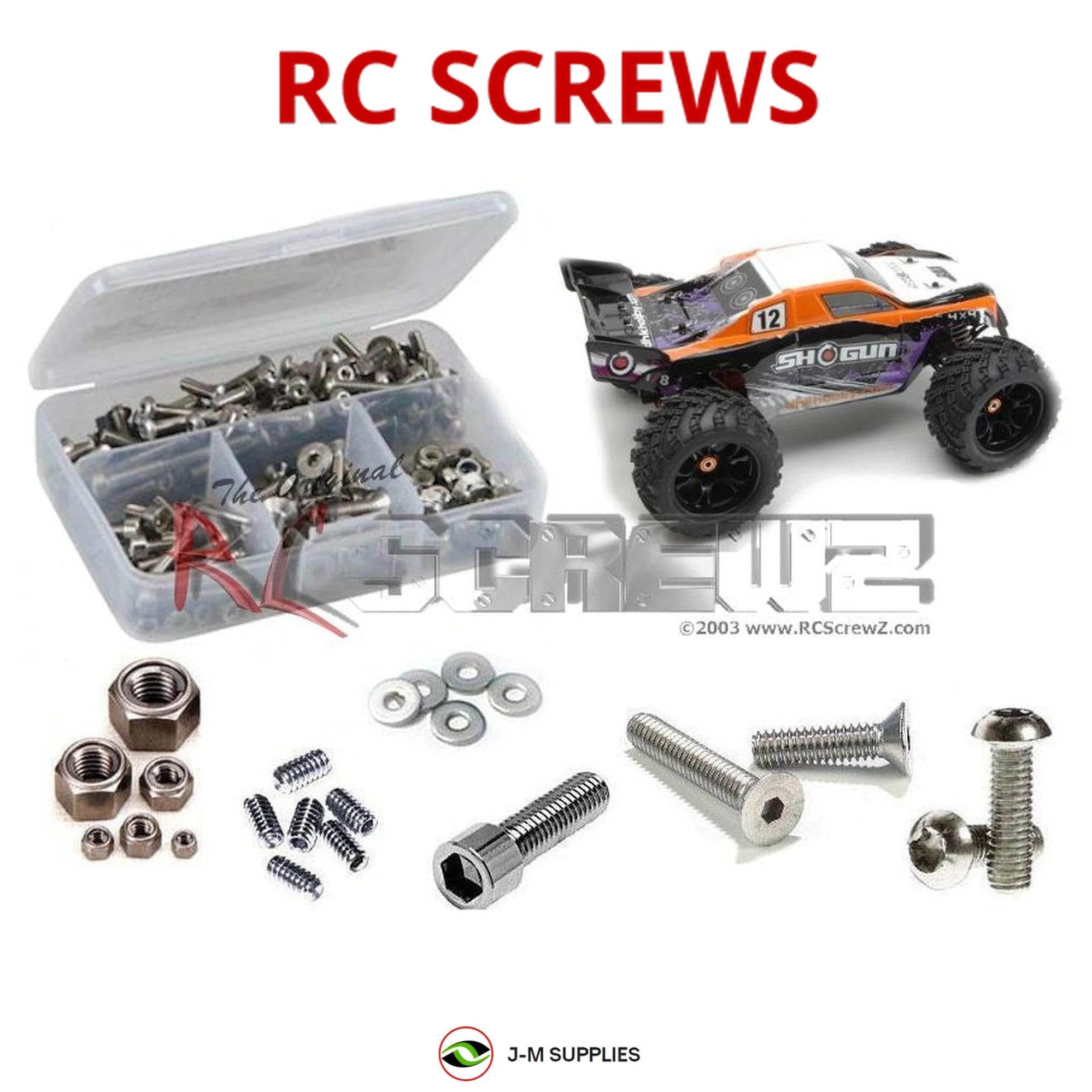 RCScrewZ Stainless Steel Screw Kit dhk012 for DHK Hobby Shogun 1/8th ...
