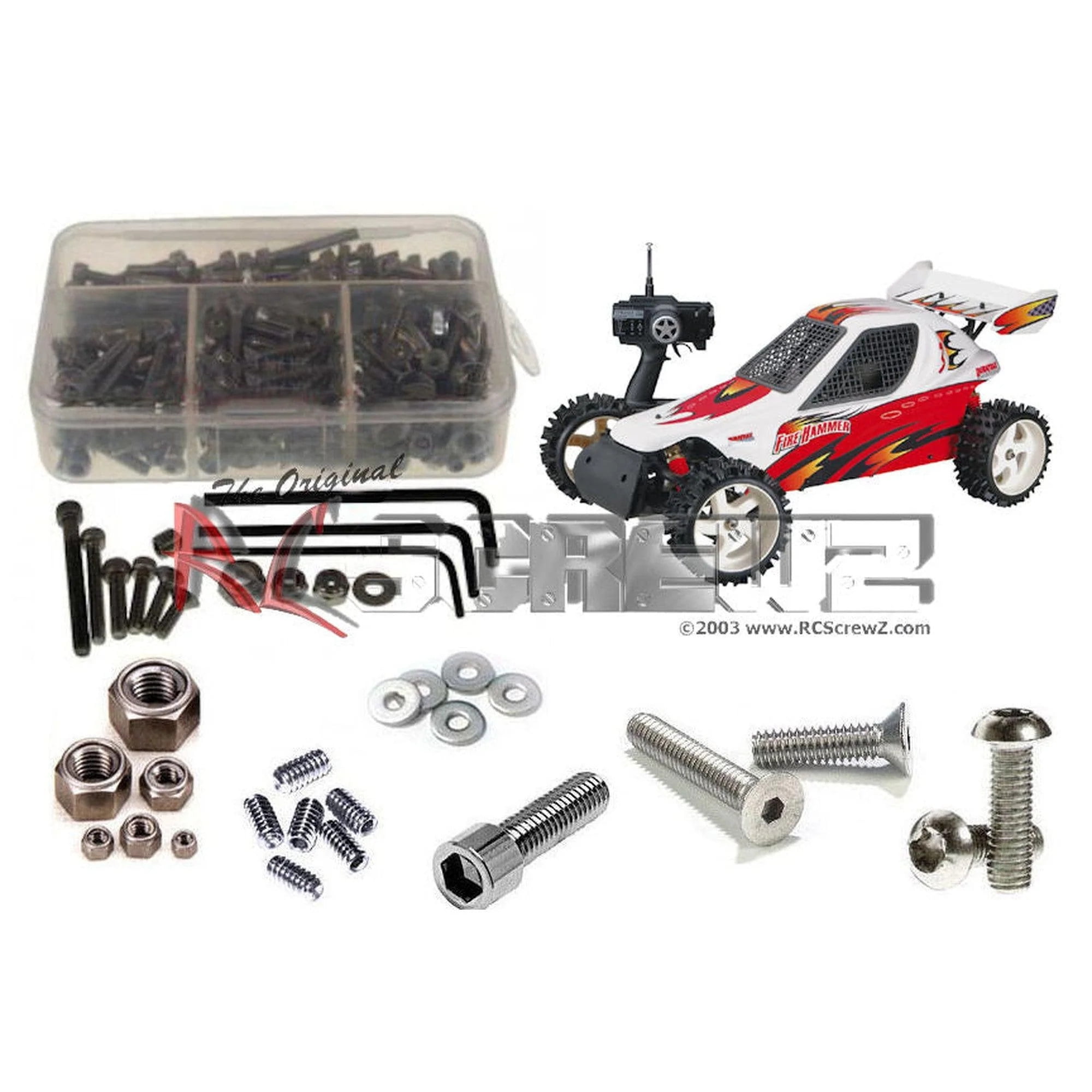 RCScrewZ Stainless Steel Screw Kit dur017 for Duratrax Firehammer RTR 1 ...