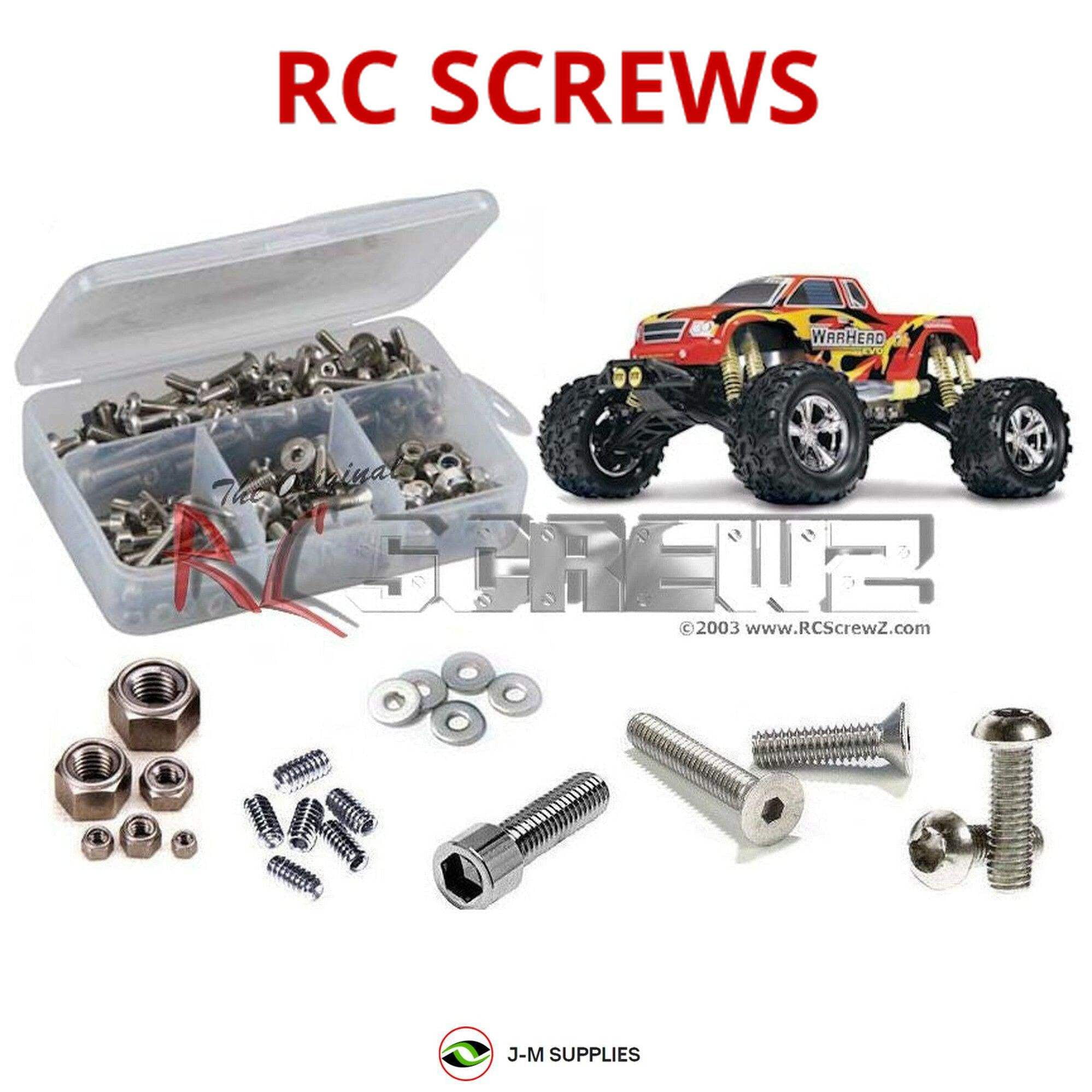 RCScrewZ Stainless Steel Screw Kit dur018 for Duratrax Warhead RC Car ...