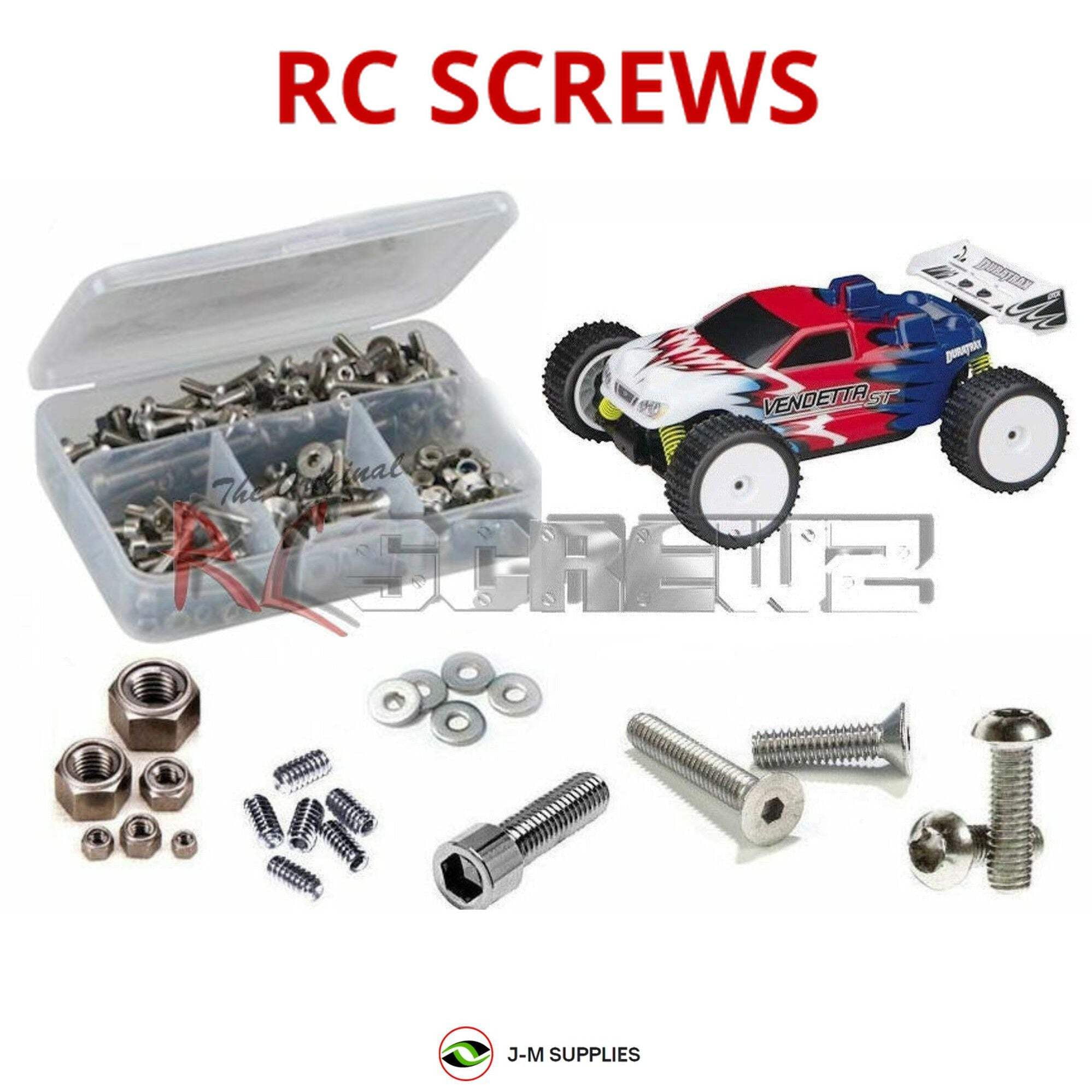 RCScrewZ Stainless Steel Screw Kit dur021 for Duratrax Vendetta ST RC ...