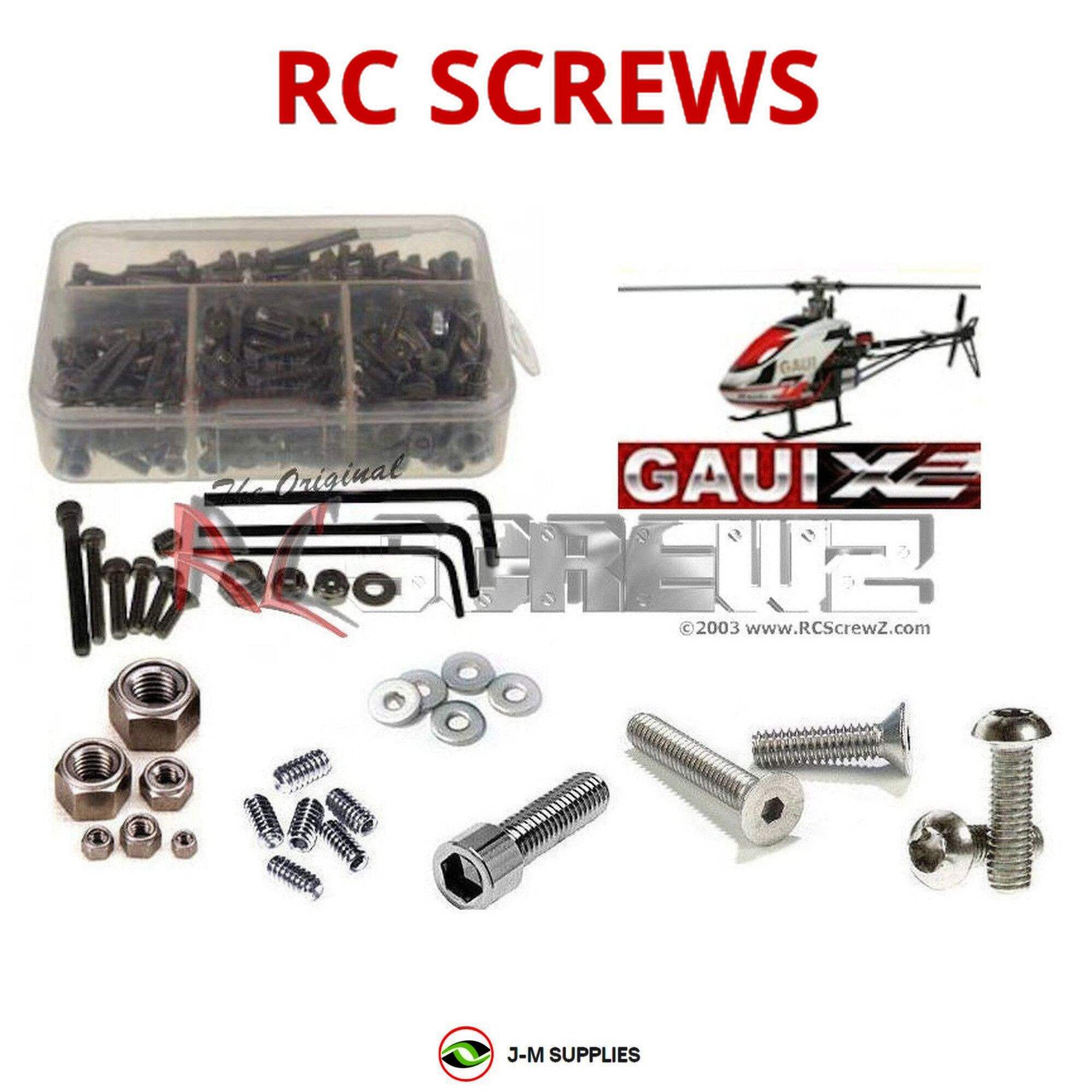 RCScrewZ Stainless Steel Screw Kit gau006 for Gaui X2 Helicopter RC ...