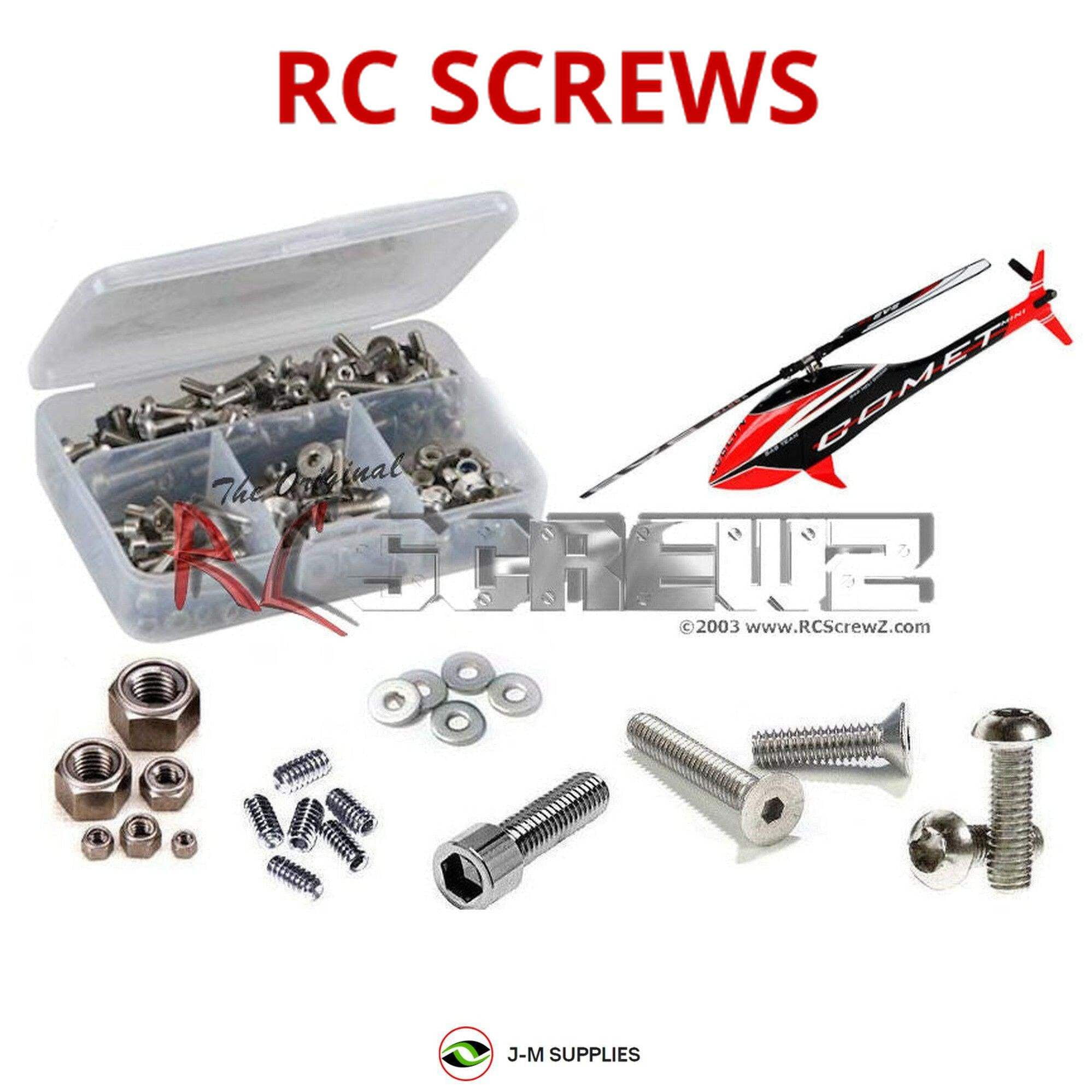RCScrewZ Stainless Steel Screw Kit gob008 for Goblin 280 Mini Comet RC ...