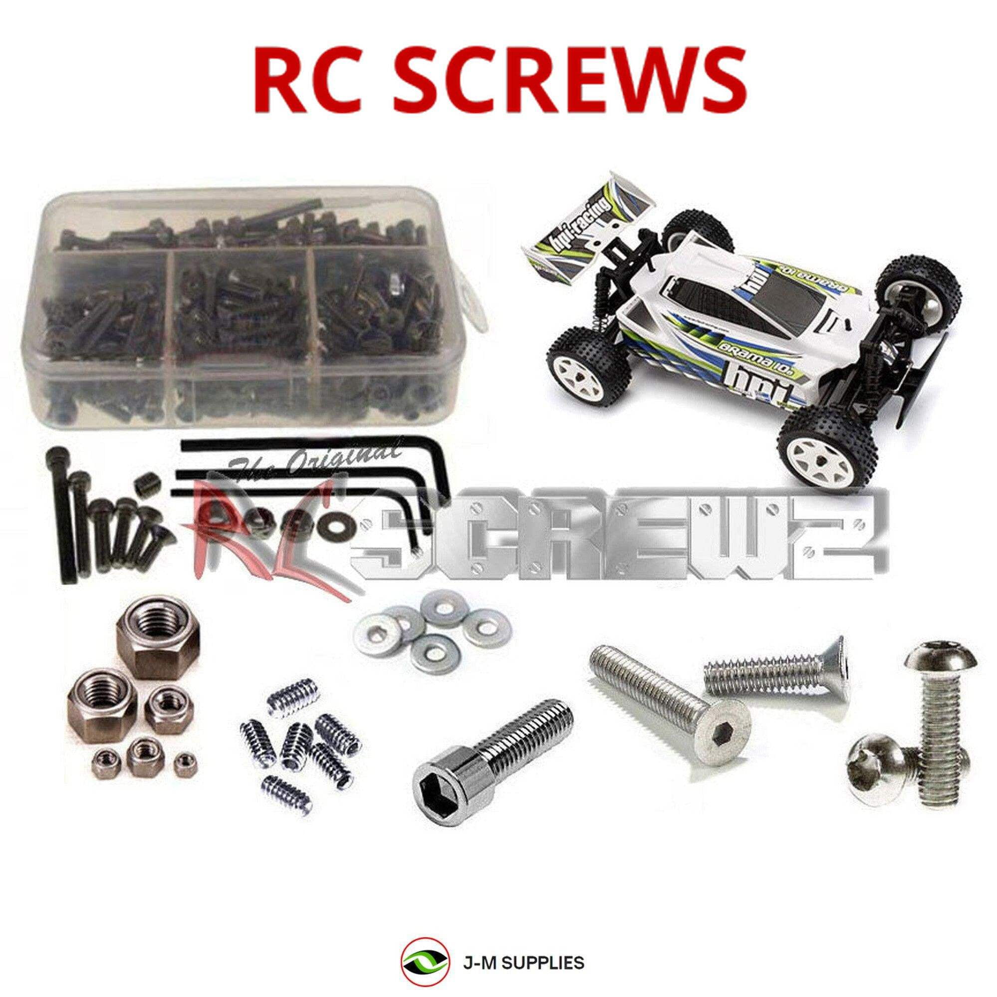 RCScrewZ Stainless Steel Screw Kit hpi047 for HPI Racing Brahma 10B RTR ...