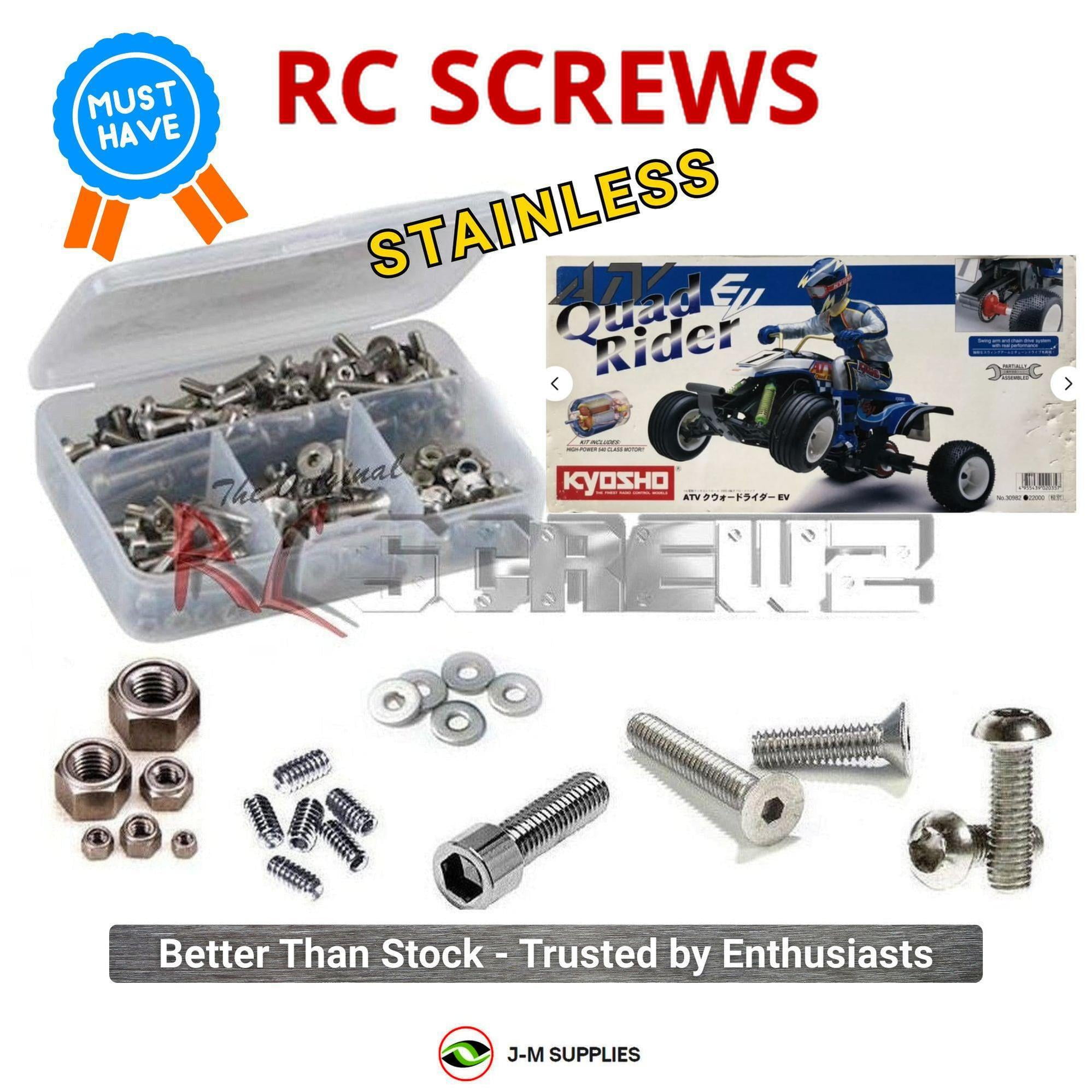 RCScrewZ Stainless Steel Screw Kit kyo031 for Kyosho ATV Quad Rider ...