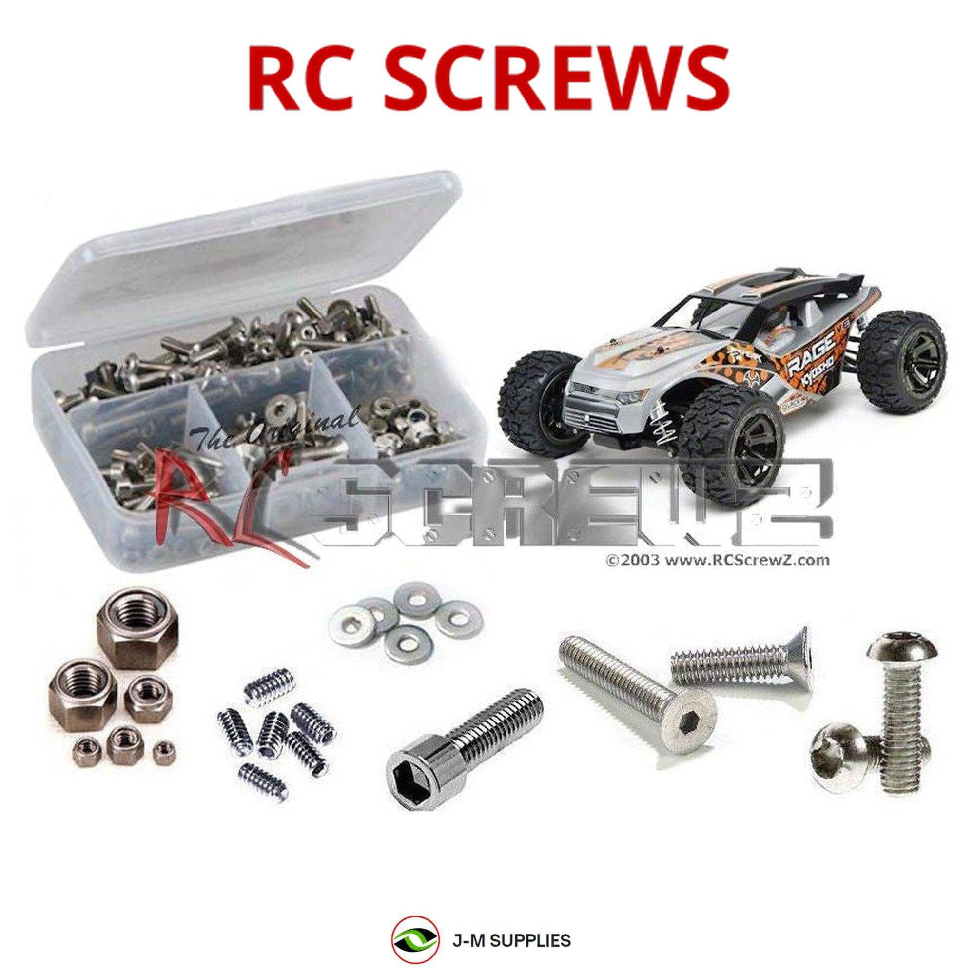 RCScrewZ Stainless Steel Screw Kit kyo164 for Kyosho Rage VE 1/10th 4wd ...