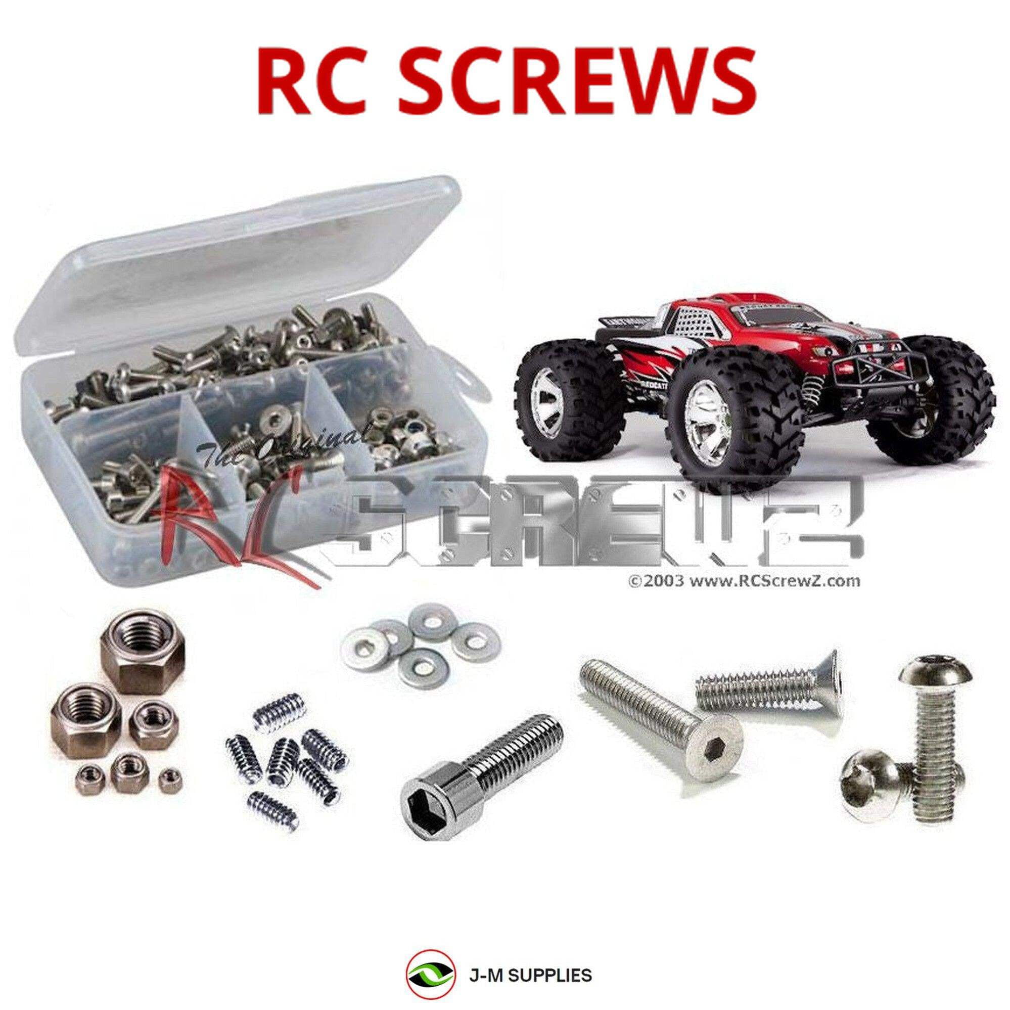 RCScrewZ Stainless Steel Screw Kit rcr018 for RedCat Racing Earthquake ...