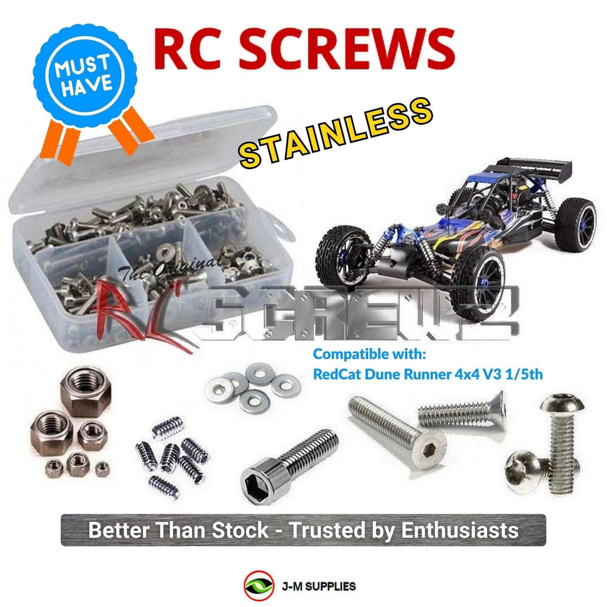 RCScrewZ Stainless Steel Screw Kit rcr023 for RedCat Dune Runner 4x4 V3 ...