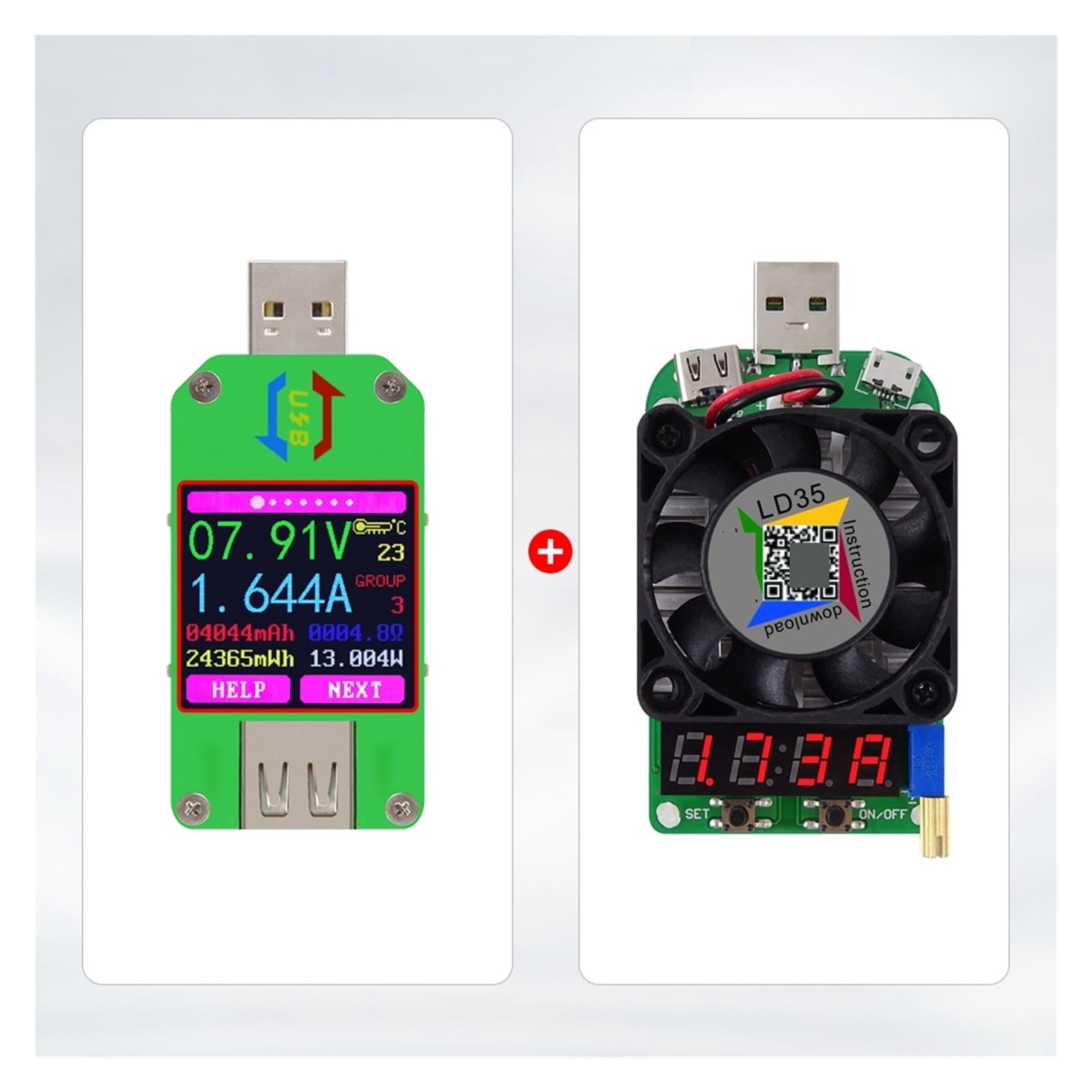 RD UM24 UM24C APP USB 2.0 LCD Voltmeter ammeter battery charge voltage ...