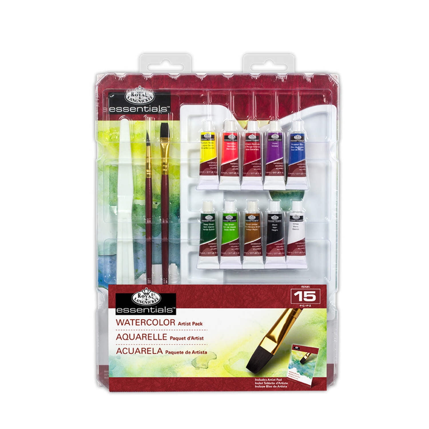 RD585 | Watercolor Artist Pack - 15pc - Walmart.com