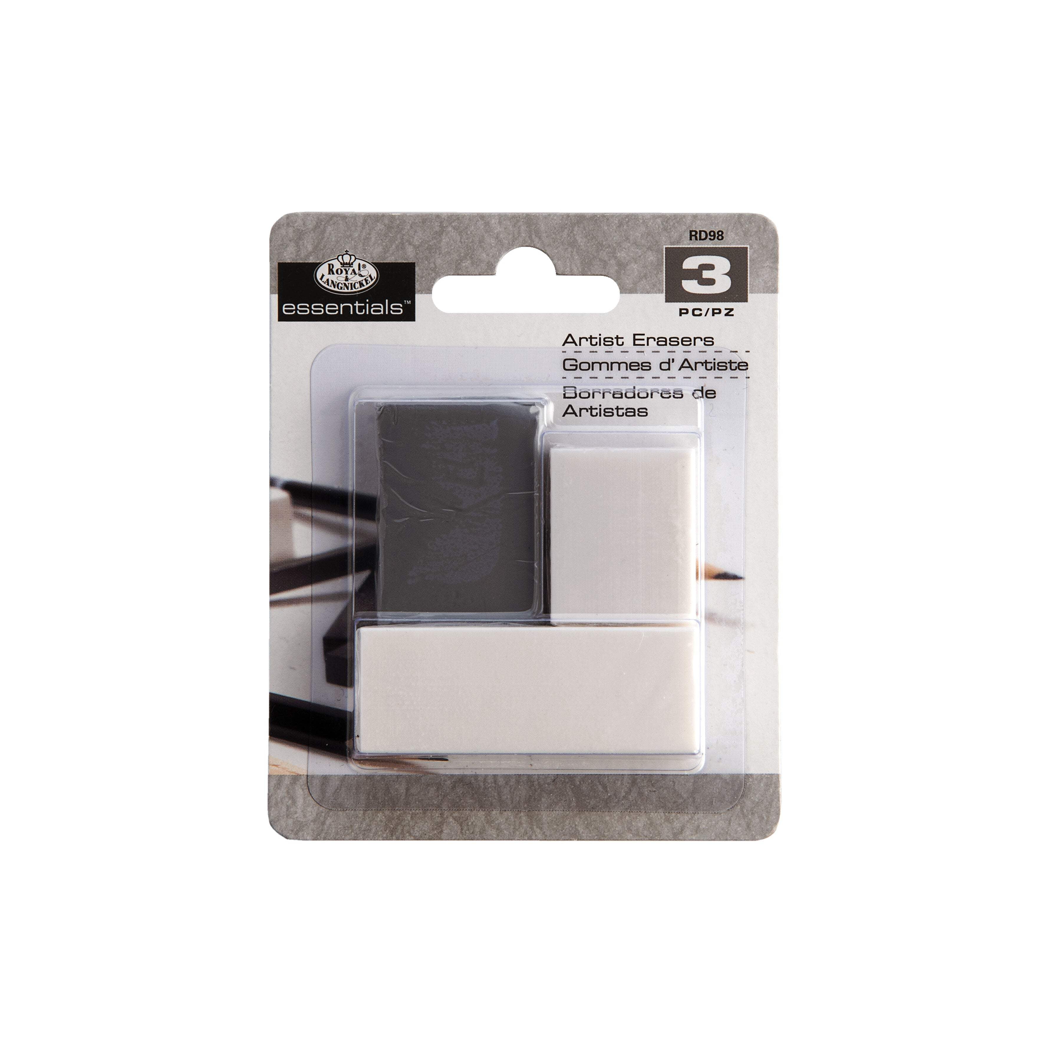 Royal & Langnickel 3pc Assorted Erasers - Walmart.com
