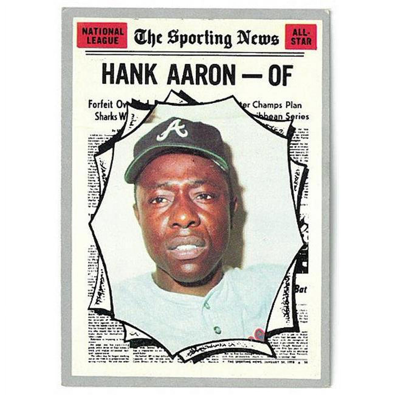 RDB Holdings & Consulting CTBL-020107 Hank Aaron 1970 Topps Sporting News NL All Star Atlanta ...