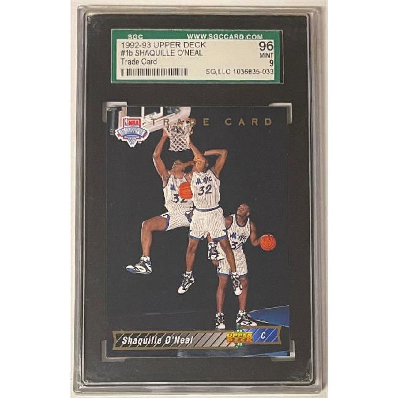 RDB Holdings & Consulting CTBL-032820 Shaquille O Neal 1992-1993 Upper ...