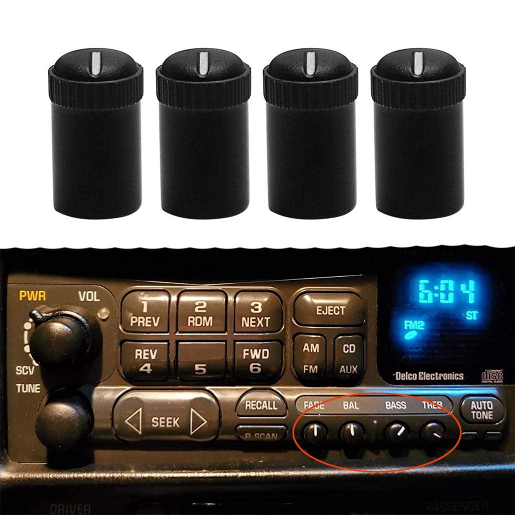 RDBS GM Car Equipment Stereo Radio Speaker Control Knob Replacement Set ...