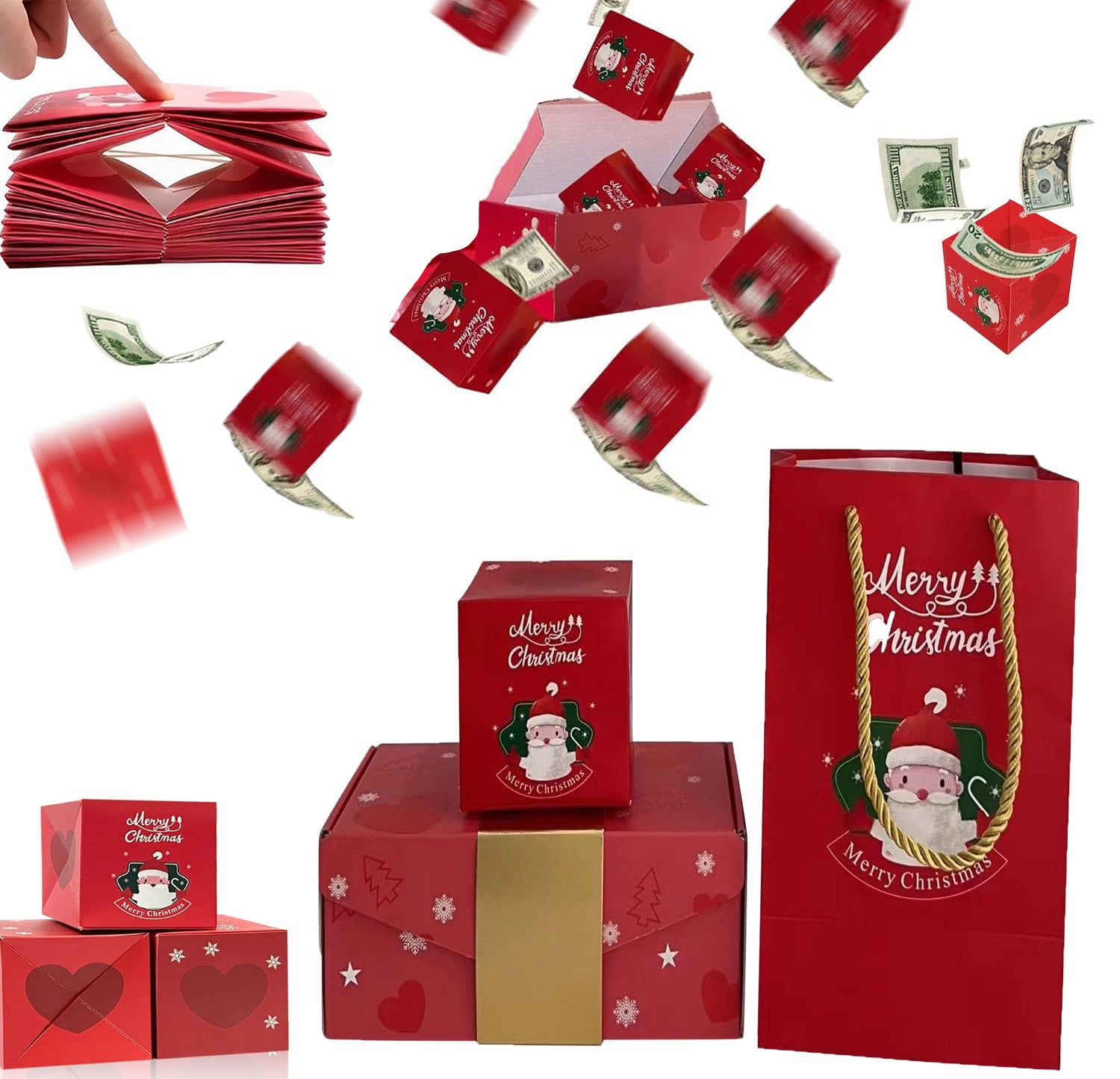 RDEUOD Christmas Surprise Gift Box for Money - Surprise Gift Box ...