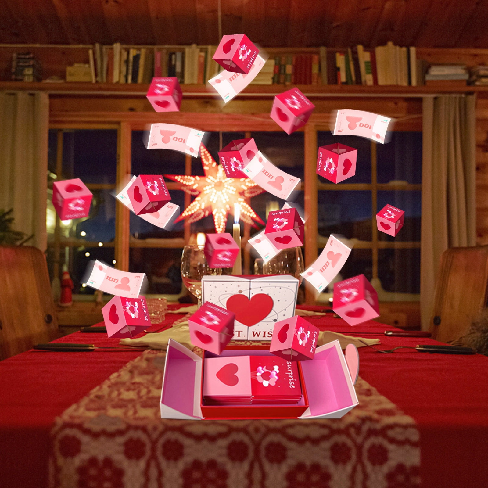 RDEUOD Christmas Surprise Gift Box for Money - Valentine's Day Surprise ...