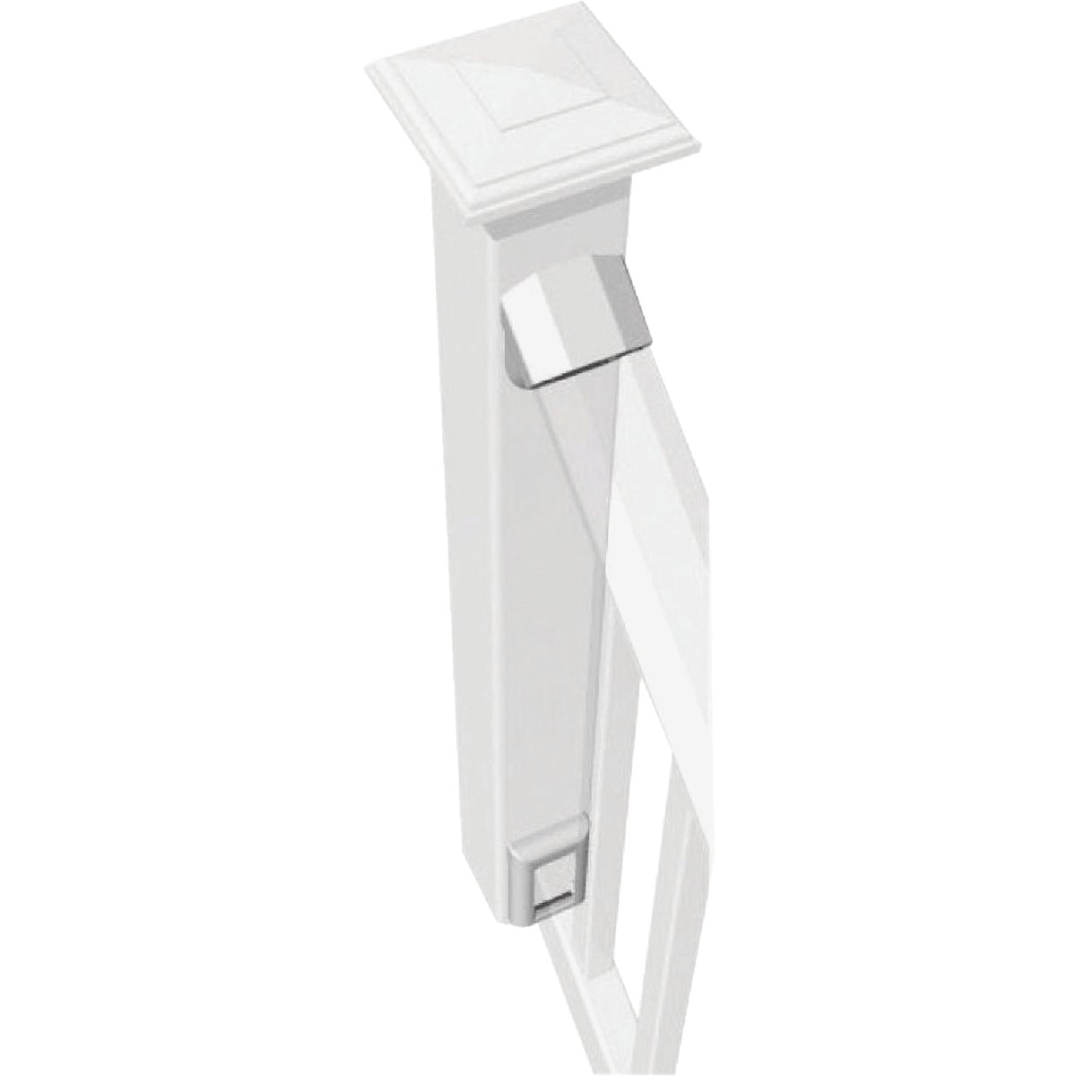 RDI Original White Vinyl Stair Rail Bracket (2-Pack) - Walmart.com